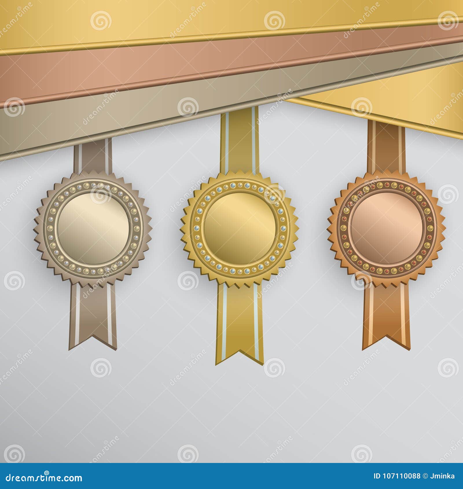 Award badges stock vector. Illustration of honor, medallion - 107110088