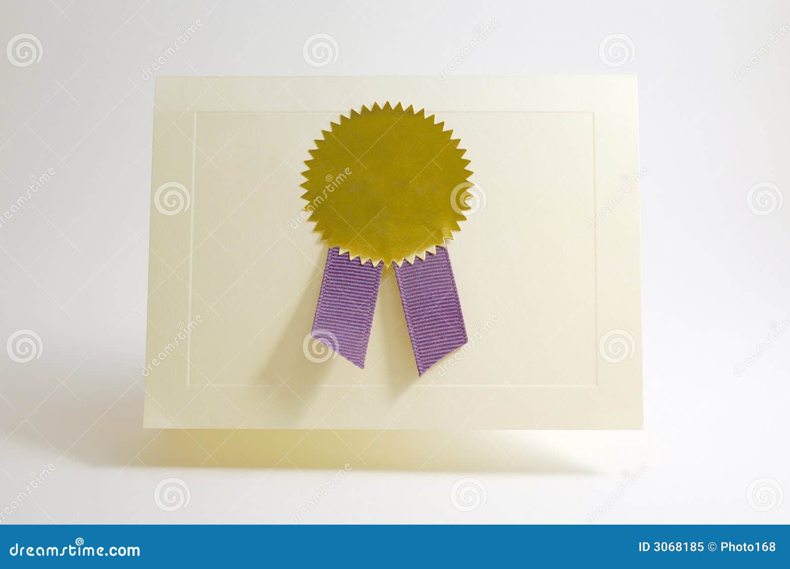 Award card stock image. Image of card, badge, price, place - 3068185