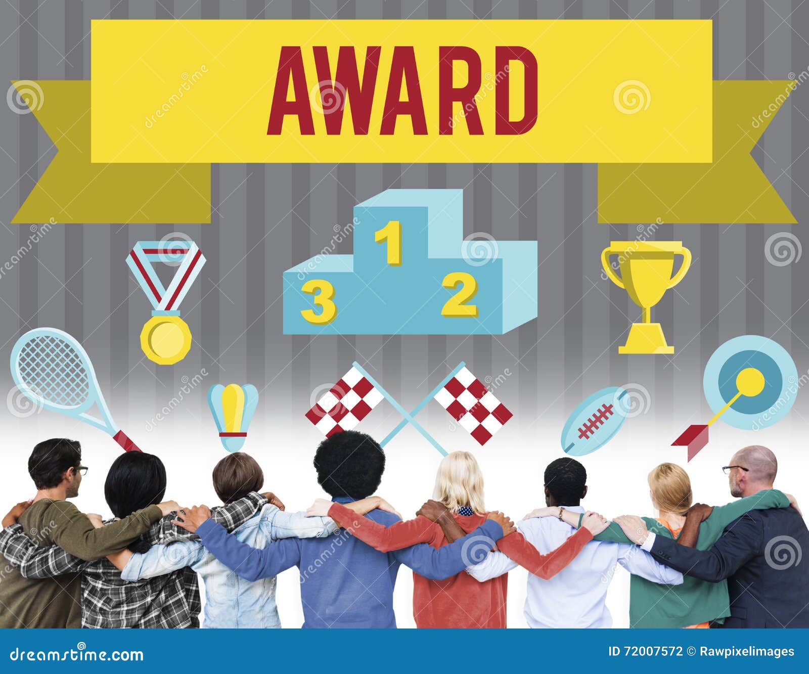 Award Ceremony Certification Challenge Win Concept Stock Photo - Image ...