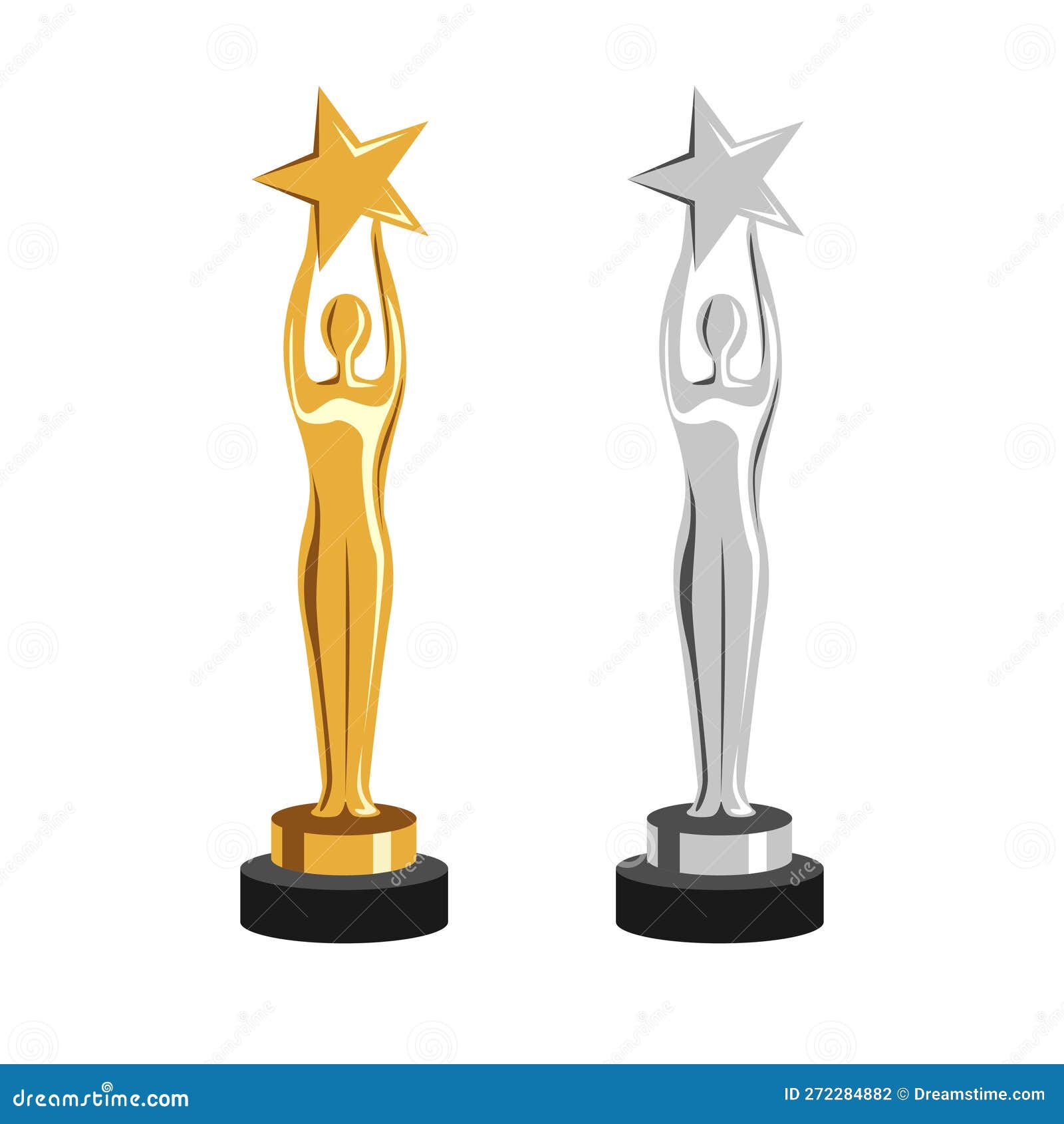 Award Ceremony. Award Figurine Vector Stock Vector - Illustration of ...