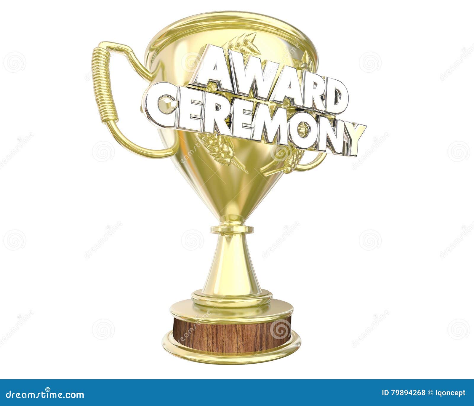 Award Ceremony Trophy Presentation Show Appreciation Stock Illustration ...