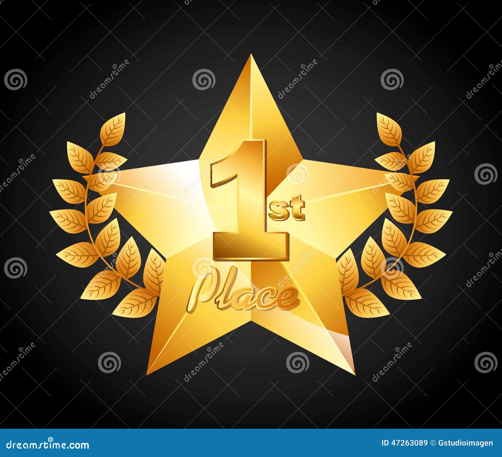 Award design stock vector. Illustration of gold, champion - 47263089