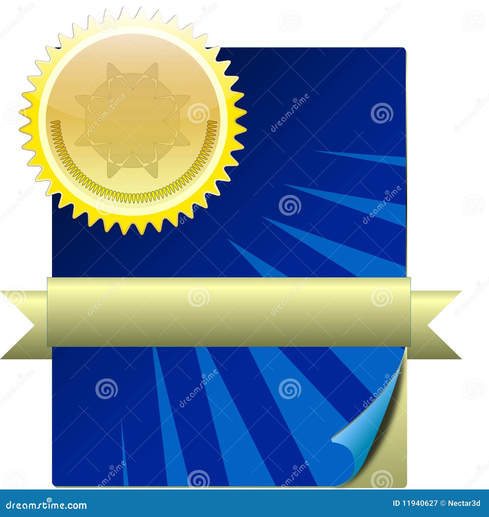 Award Graphics stock vector. Illustration of royal, ribbon - 11940627