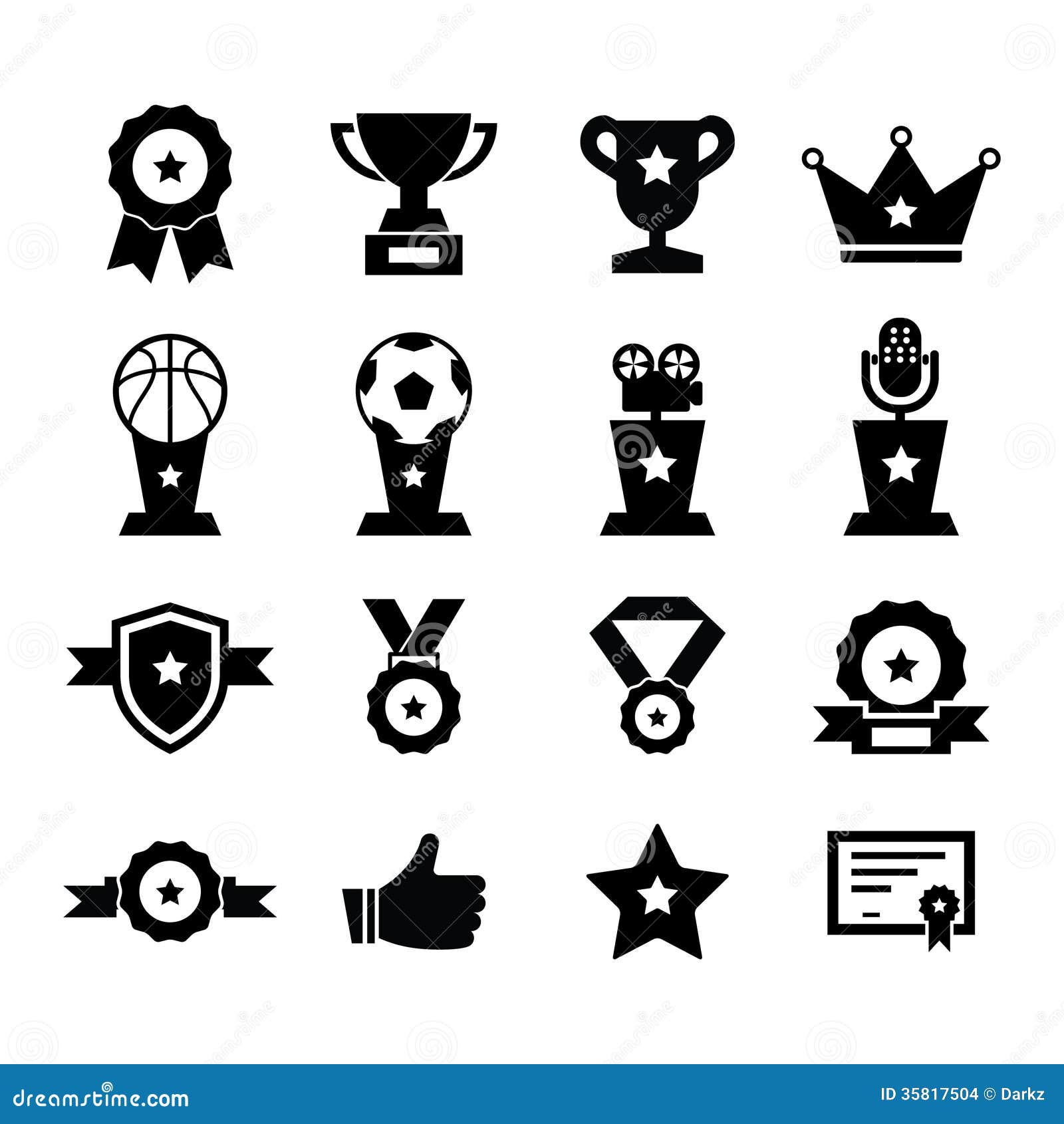 Award Icon stock illustration. Illustration of crown - 35817504