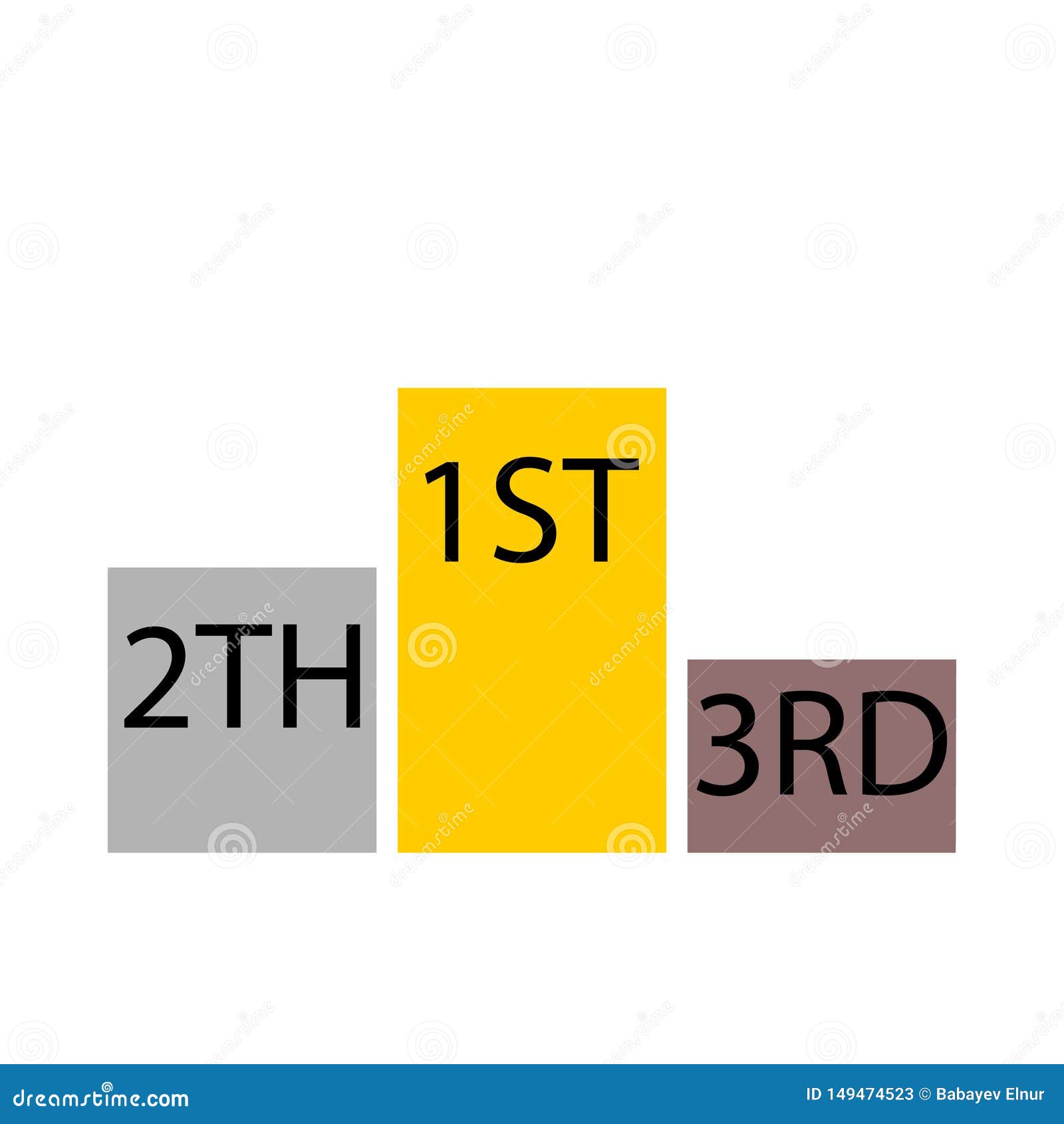 Award Label of First, Second and Third Winner. Vector Eps 10 Stock ...