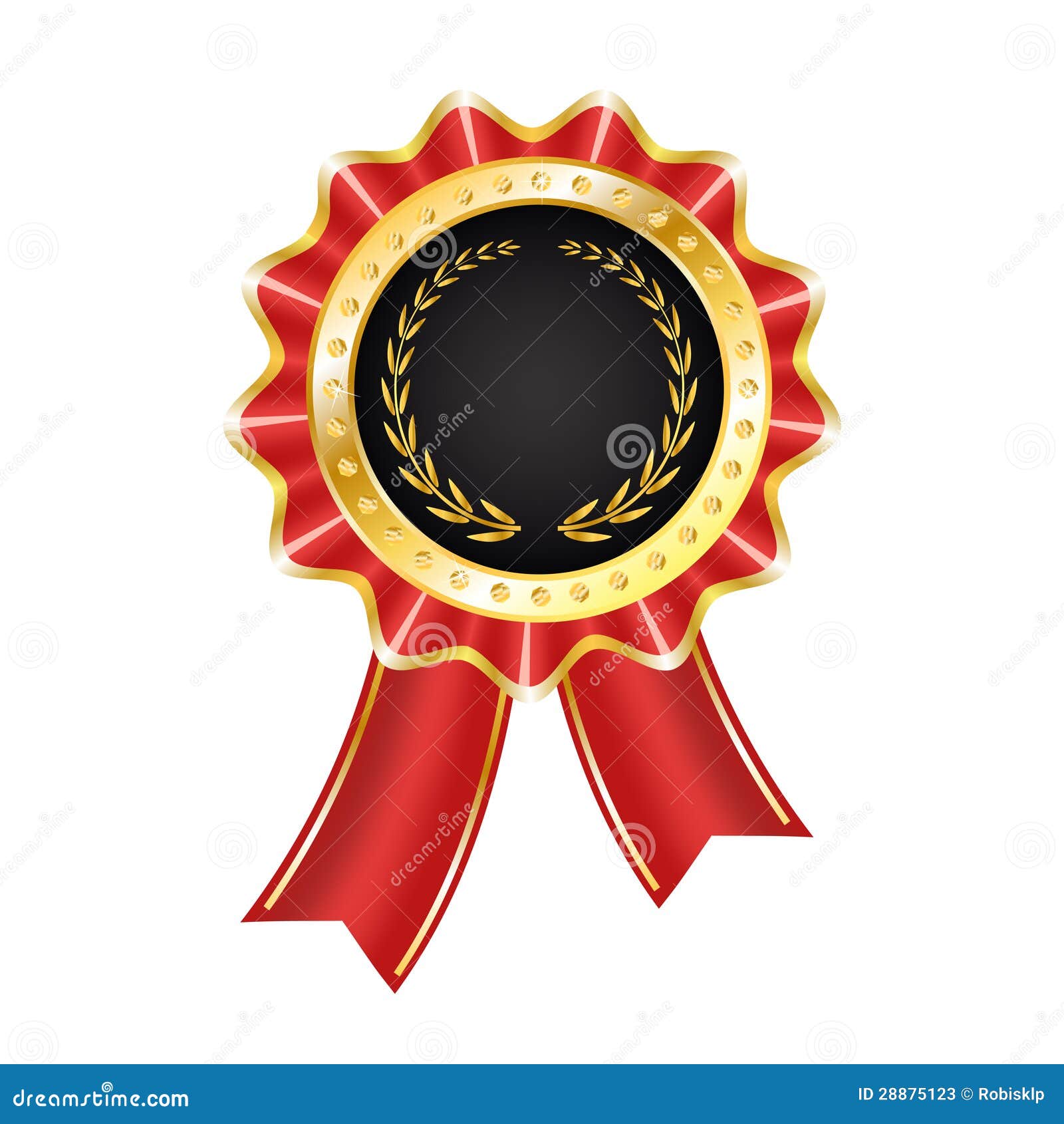 Award Label with Ribbon stock vector. Illustration of certificate ...