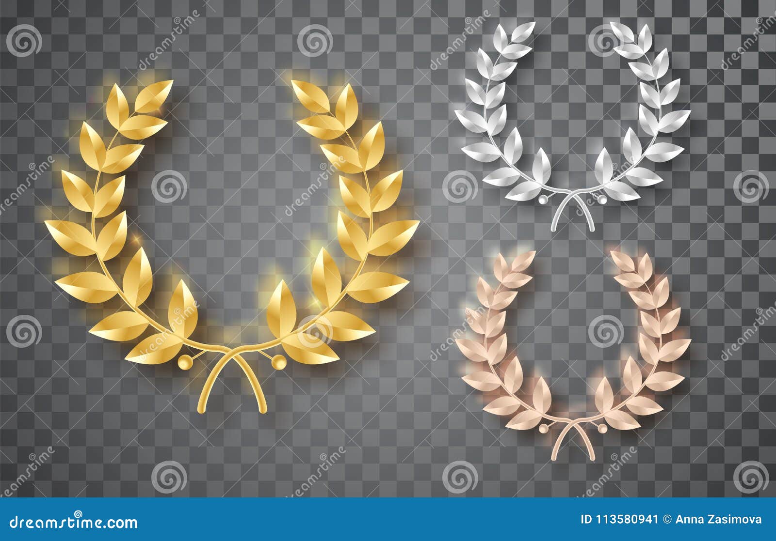 Award Laurel Set Isolated on a Transparent Background. First, Second ... Award Laurel Set Isolated on a Transparent Background. First, Second ...