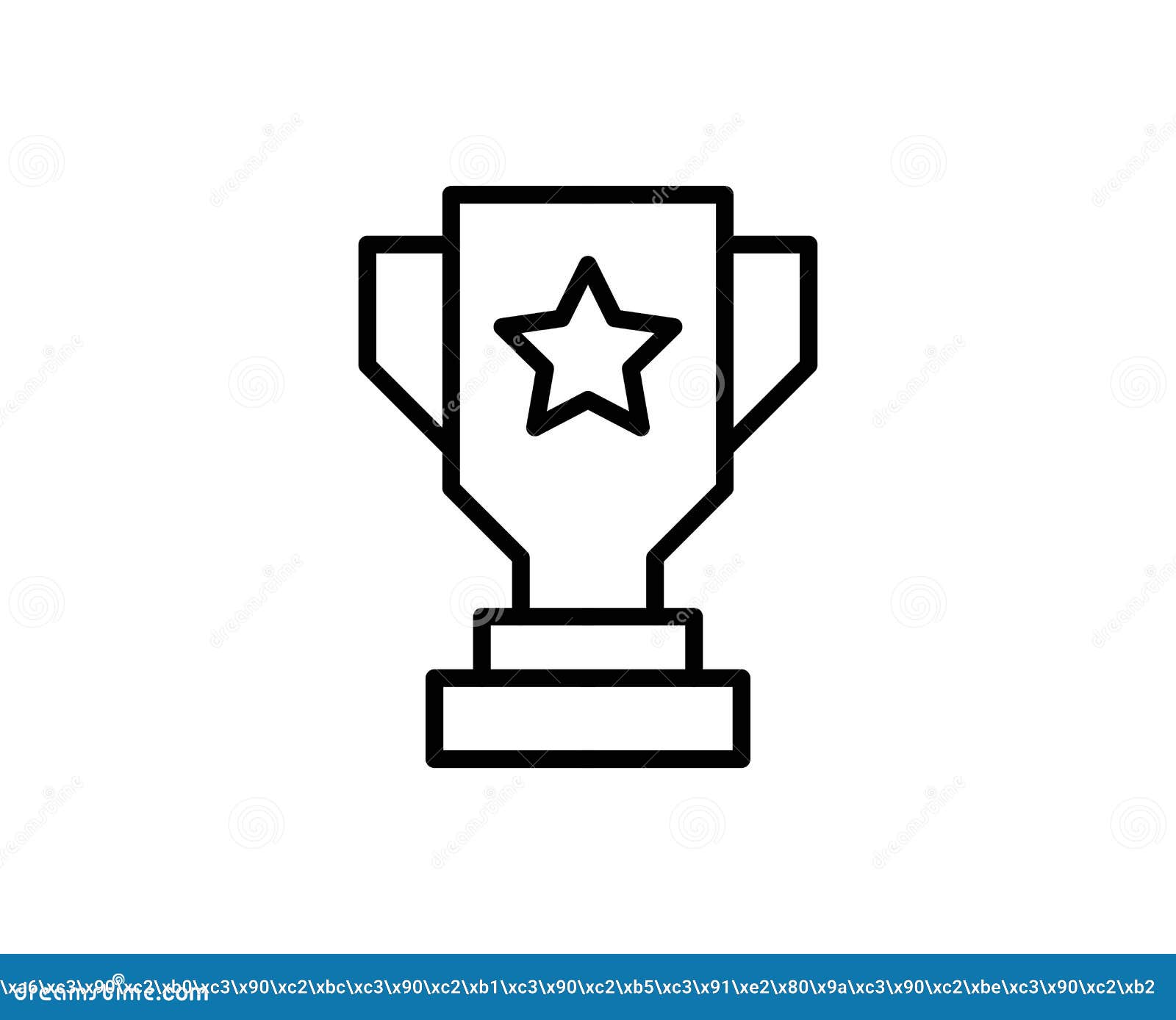 Award line icon stock vector. Illustration of success - 189509889
