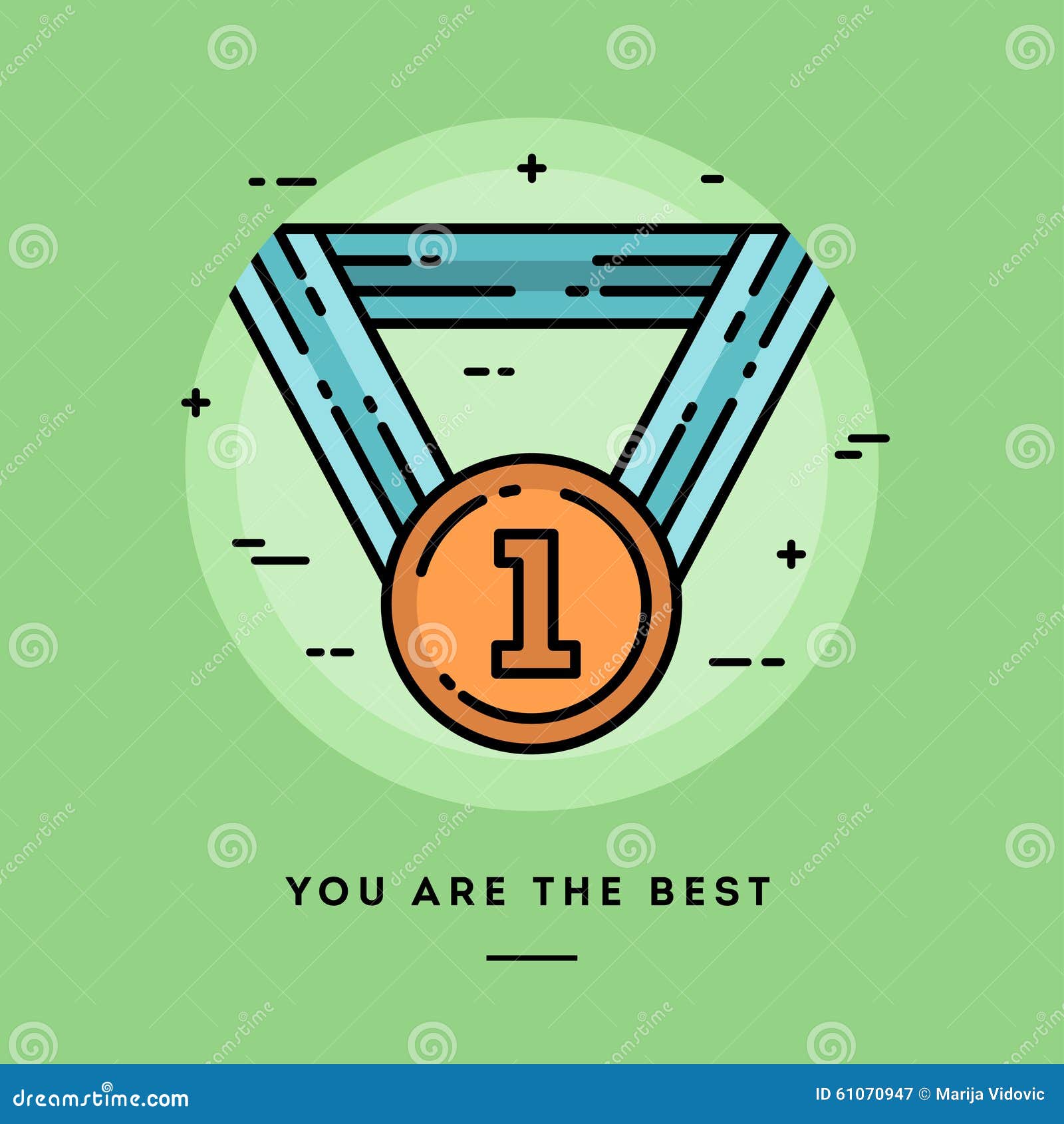 Merit Medal Of Award For Best Employee In Company Organization ...