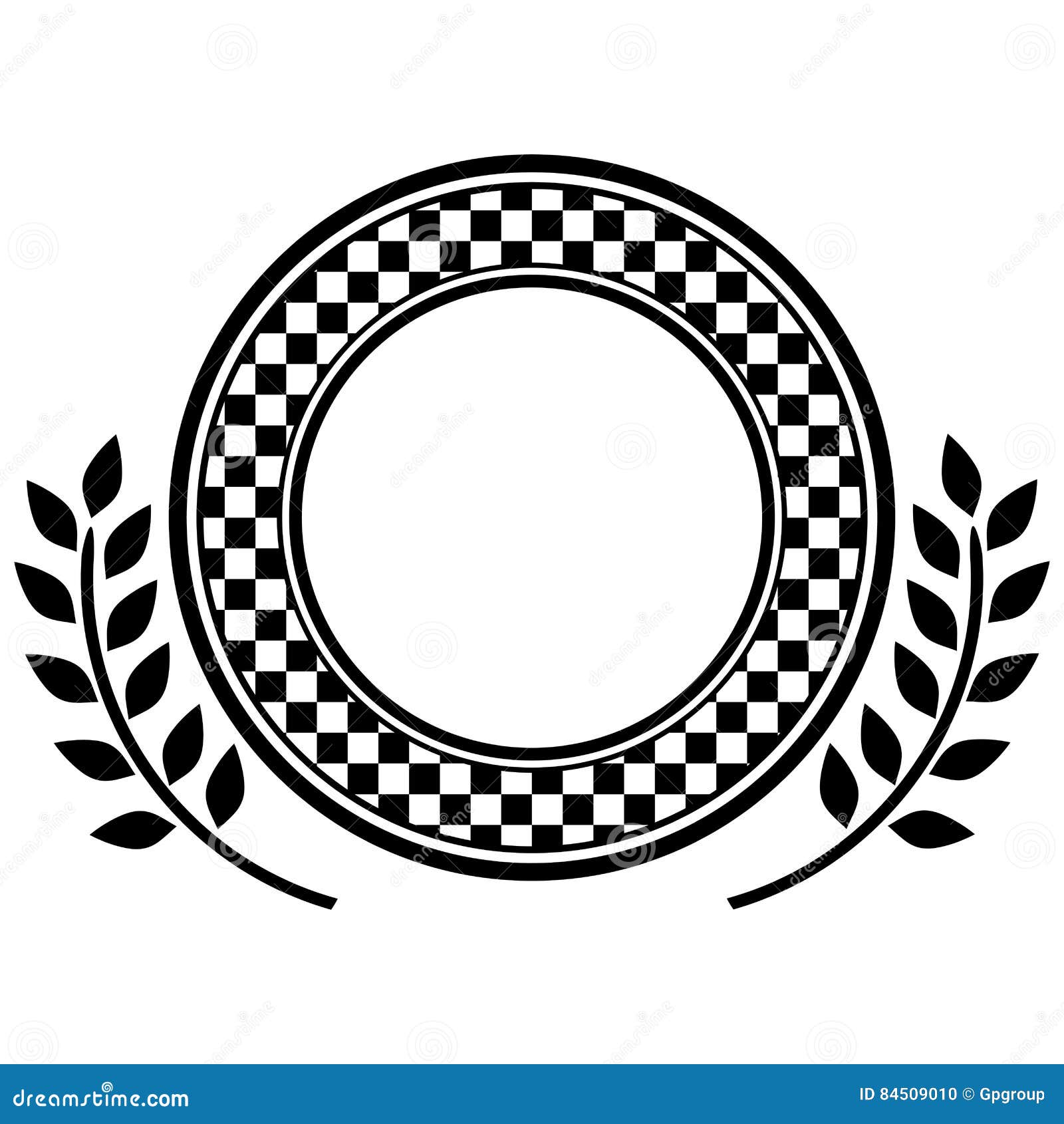 Award Monochrome Dish with Contour Chekered and Olive Branch Stock ...