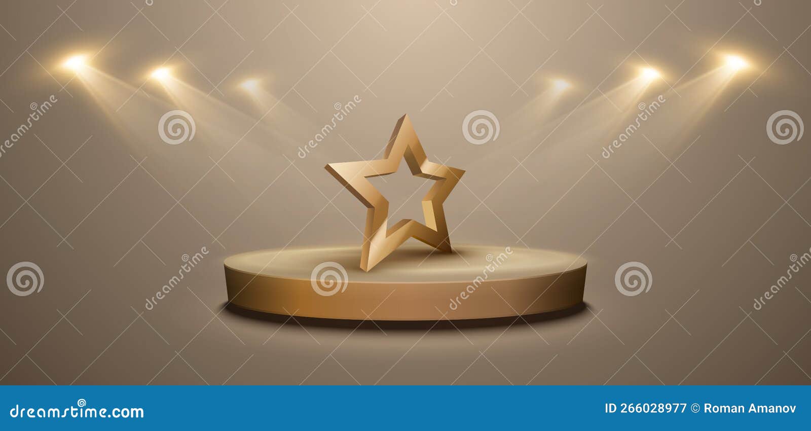 Award Nomination Design Banner. Golden Winner Glitter Background With ...