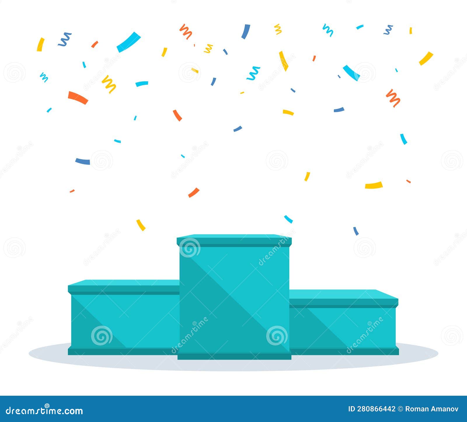 Award nomination platform. stock vector. Illustration of success ...
