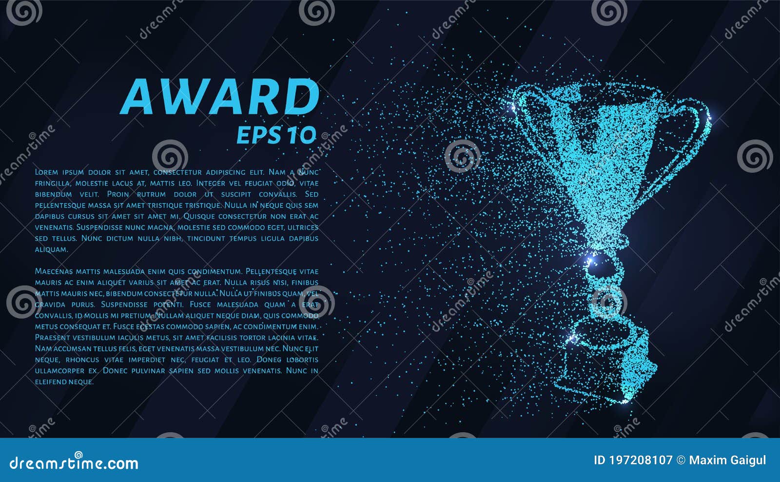 The Award of the Particles. the Award Consists of Circles and Points ...