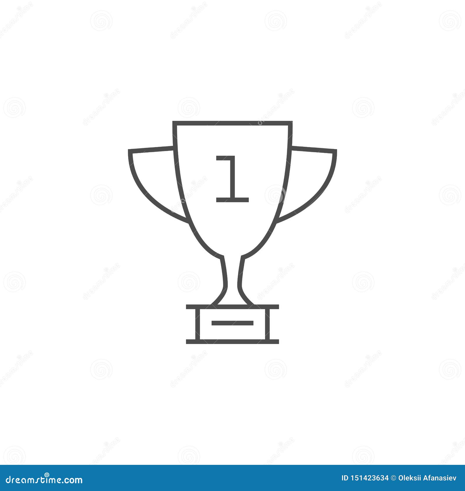 Award Line icon stock vector. Illustration of honor - 151423634