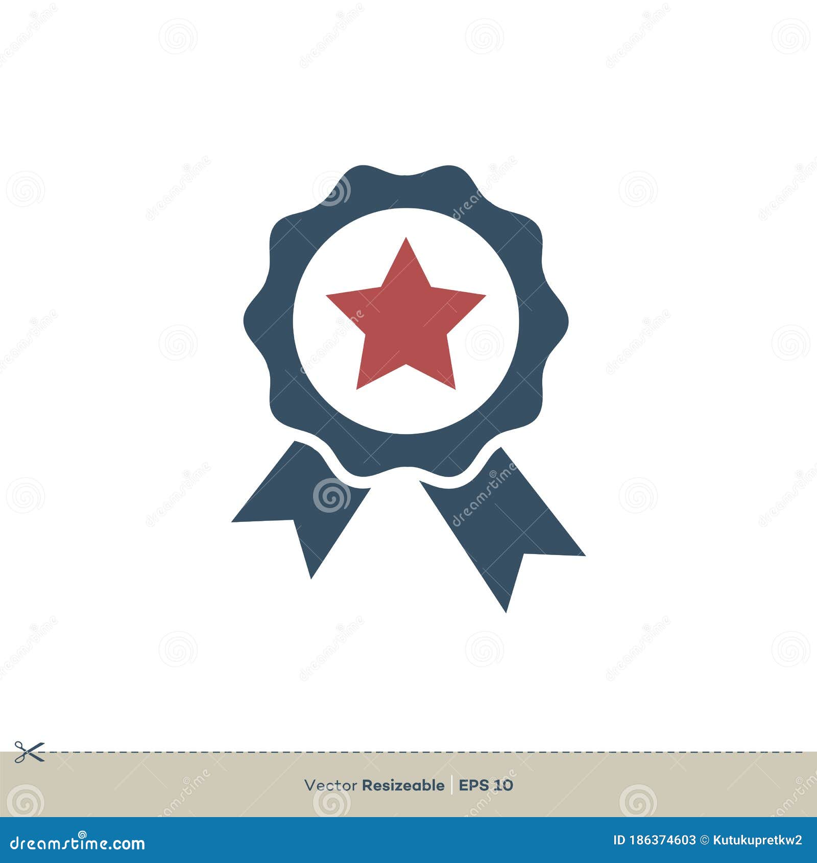Award Ribbon Vector Logo Template Illustration Design. Vector EPS 10 ...