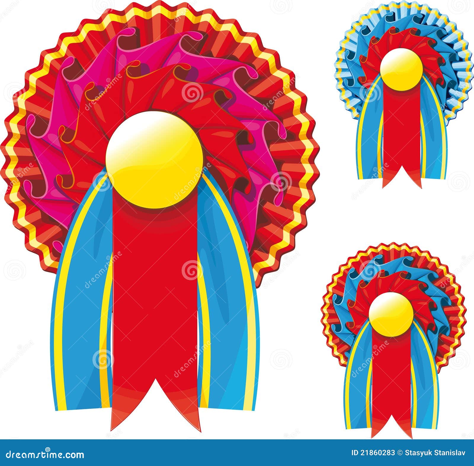 Award Ribbons stock vector. Illustration of fabric, ornament - 21860283