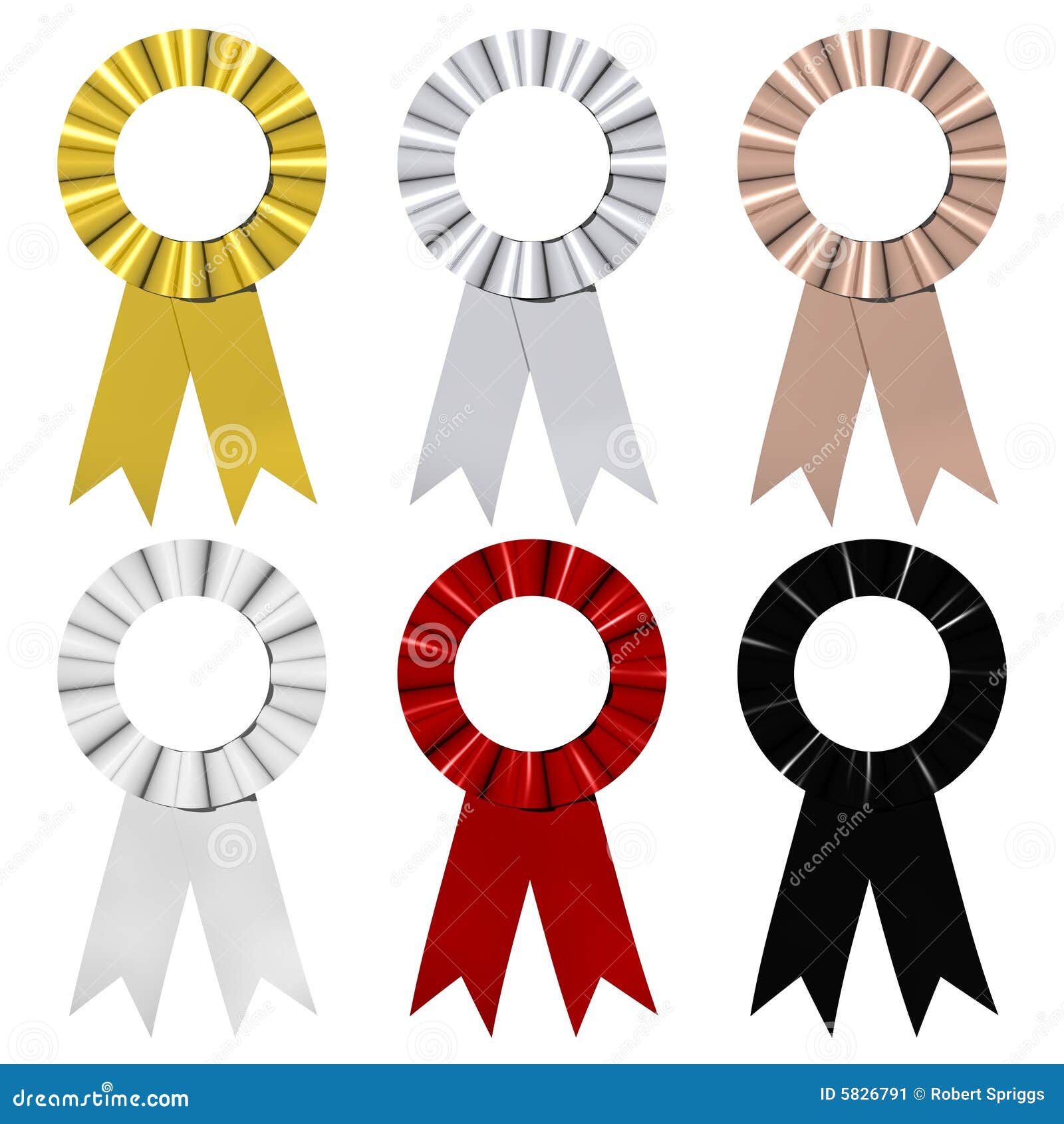 Award Ribbons stock illustration. Illustration of isolated - 5826791
