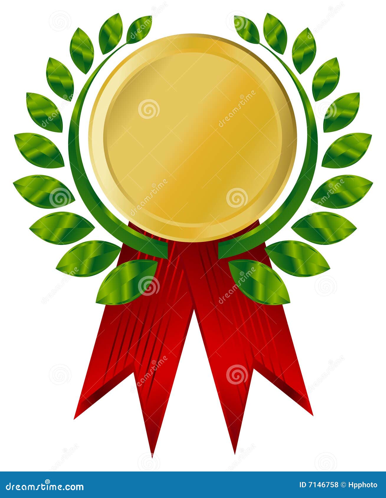 Award ribbons stock vector. Illustration of gold, recognition - 7146758
