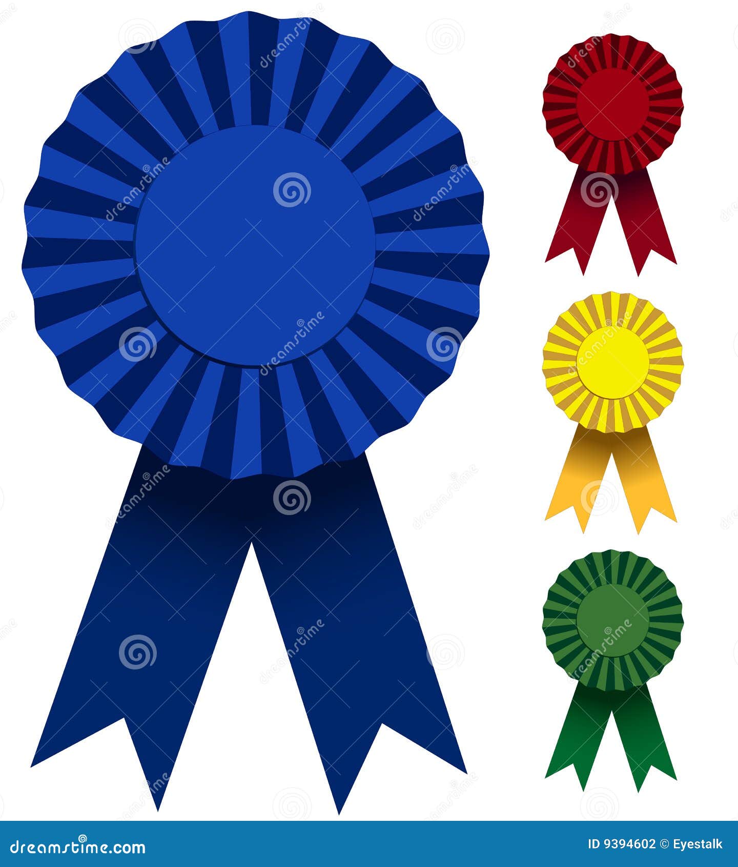 Award Ribbons stock vector. Illustration of realistic - 9394602