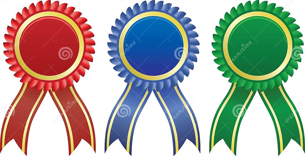 Award ribbons stock vector. Illustration of design, competition - 36172540