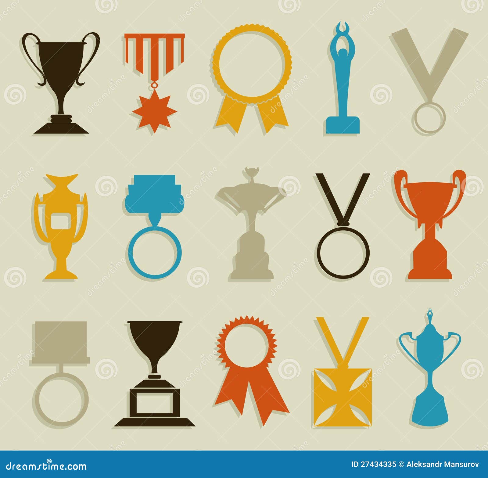 Award in sports stock vector. Illustration of medal, ornament - 27434335