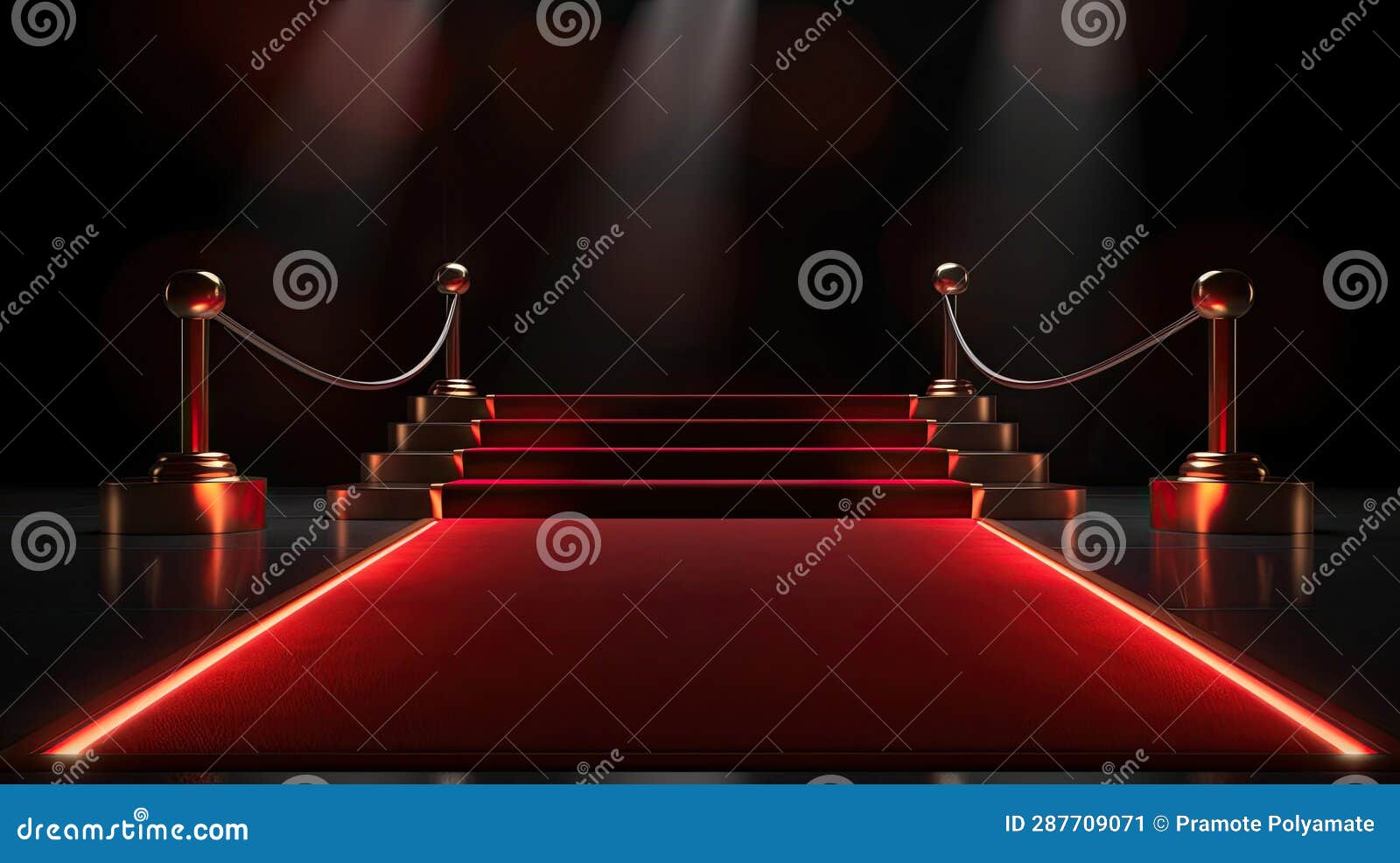 Award. Stage Podium with Red Carpet for Award Ceremony Stock Image ...