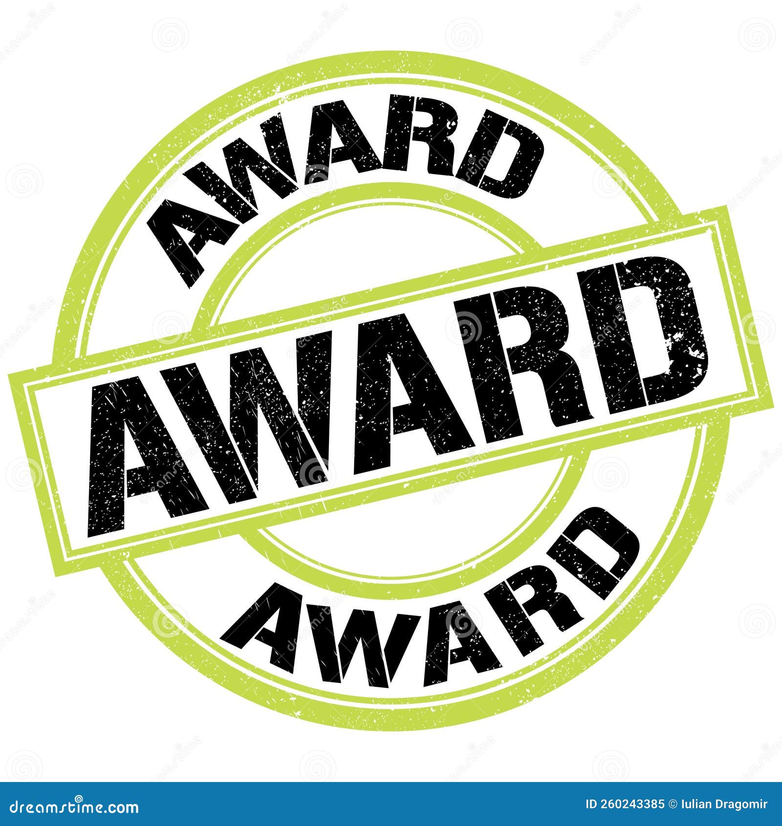 AWARD Text on Green-black Round Stamp Sign Stock Illustration ...