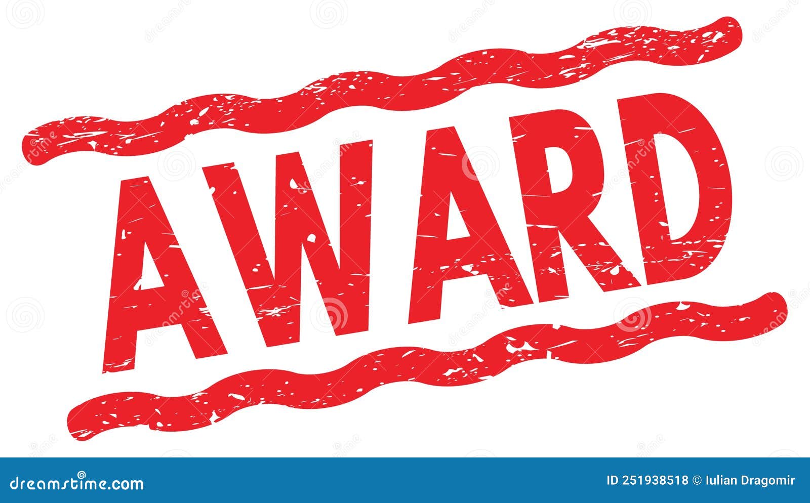 AWARD Text on Red Lines Stamp Sign Stock Illustration - Illustration of ...