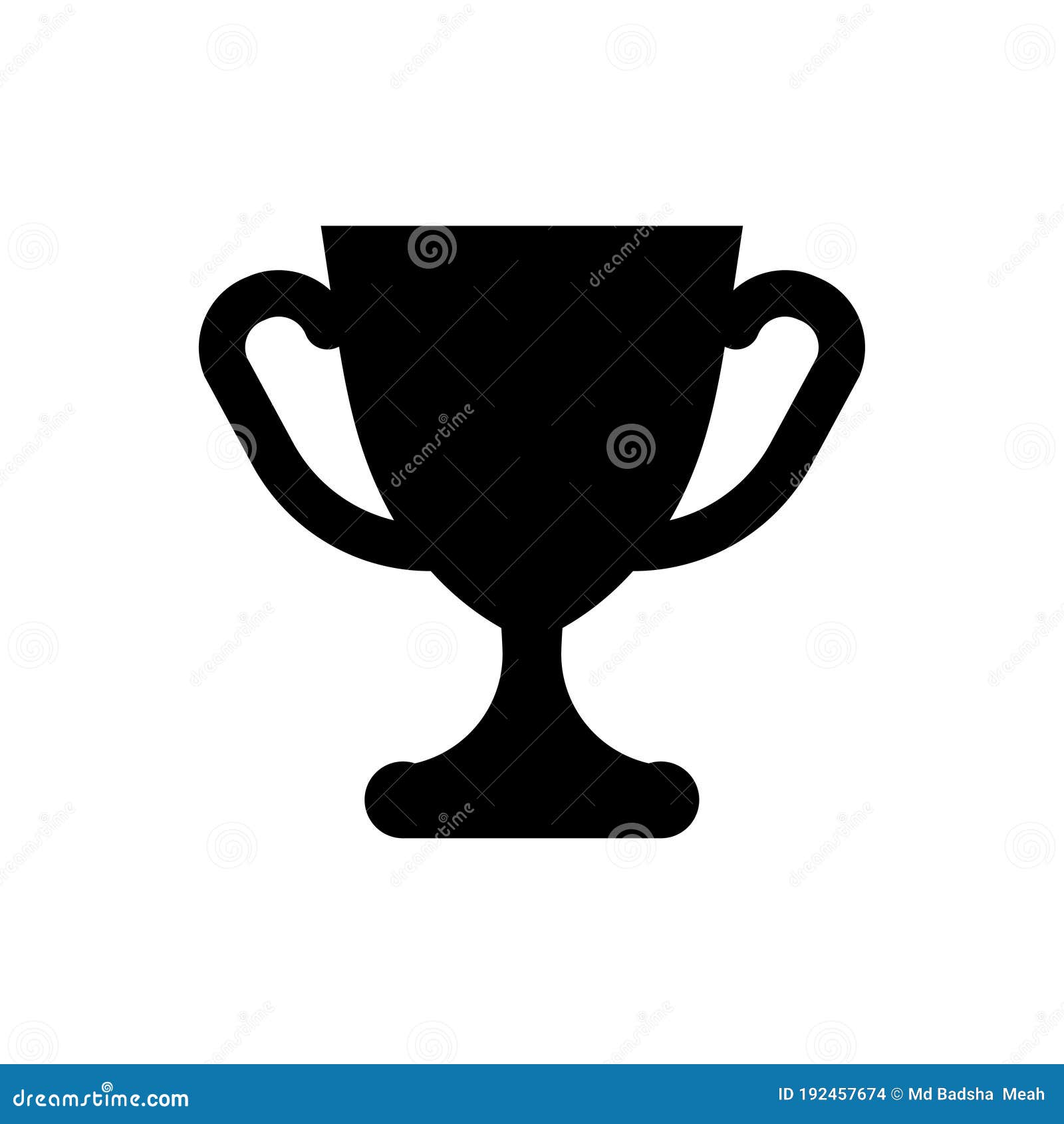 Award Trophy Icon stock vector. Illustration of sign - 192457674