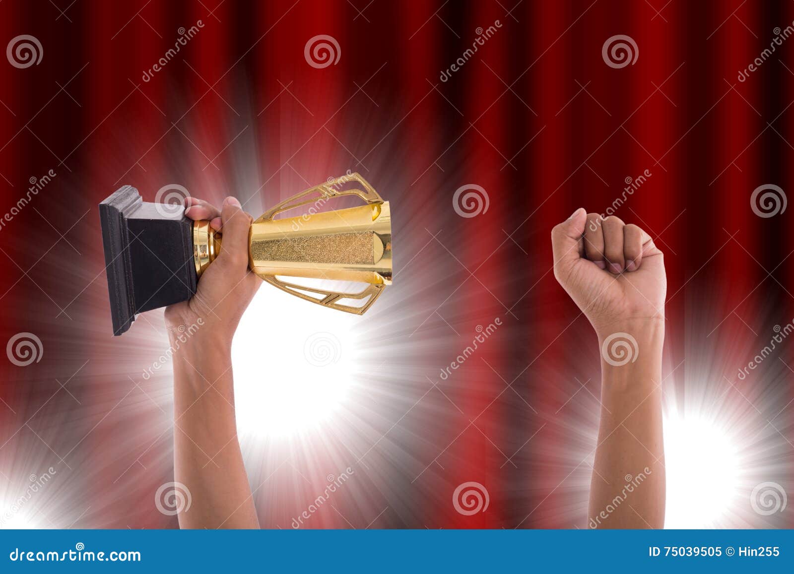 Award Trophy for Winner Achievement Stock Image - Image of golden ...