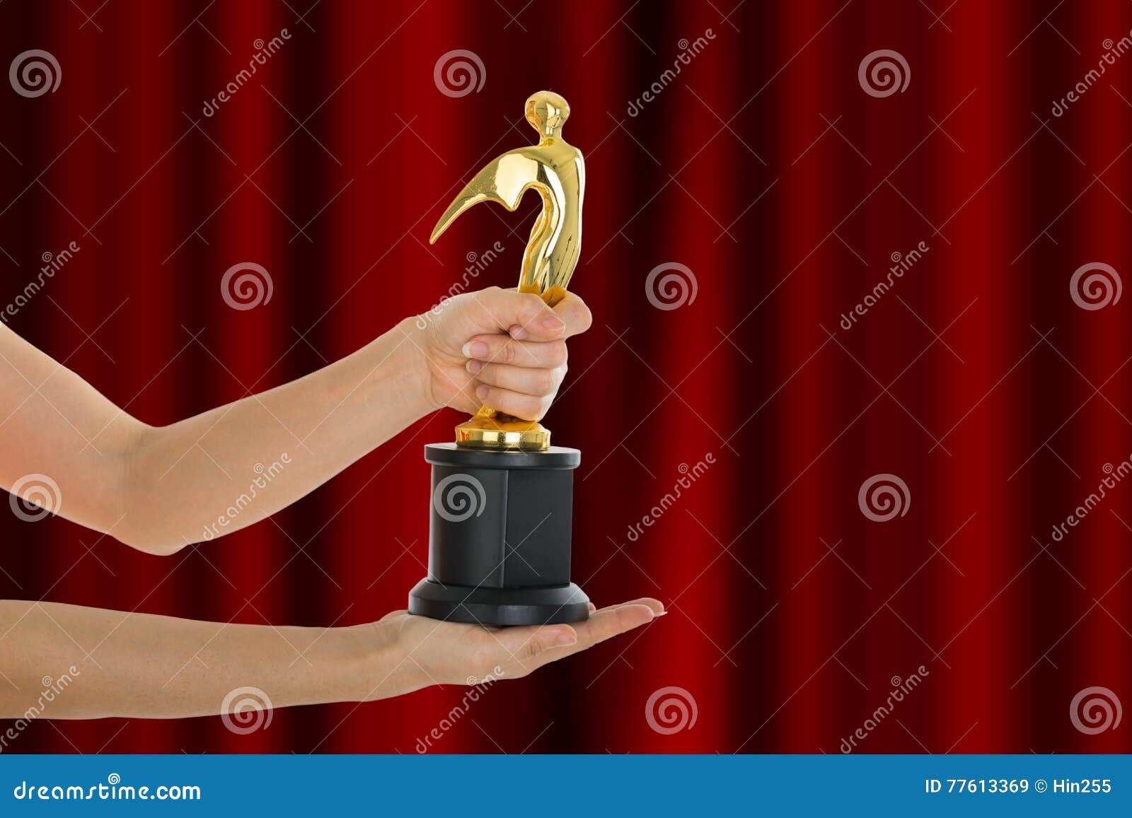 Award Trophy for Winner Achievement Stock Image - Image of golden ...