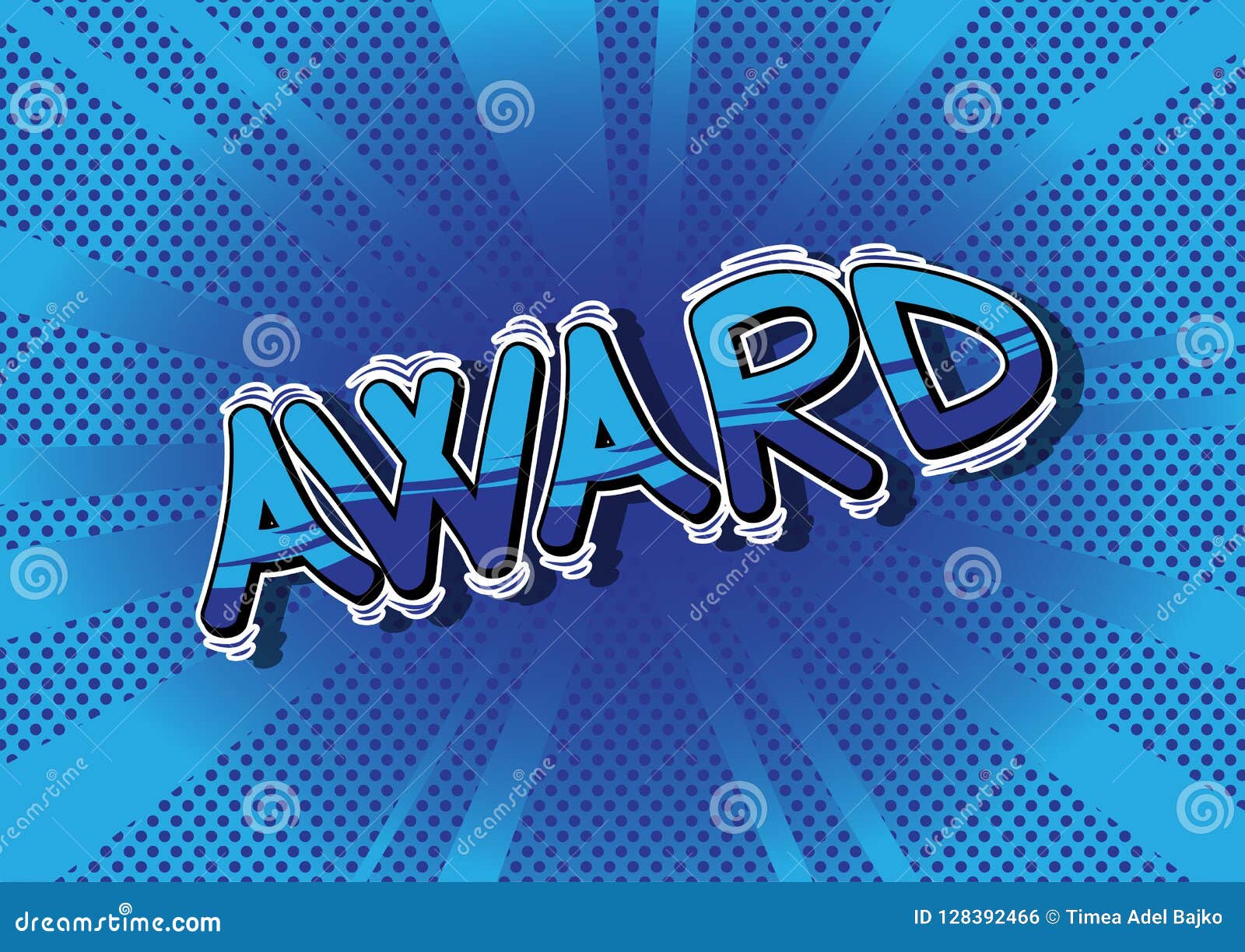 Award - Vector Illustrated Comic Book Style Phrase. Stock Illustration ...
