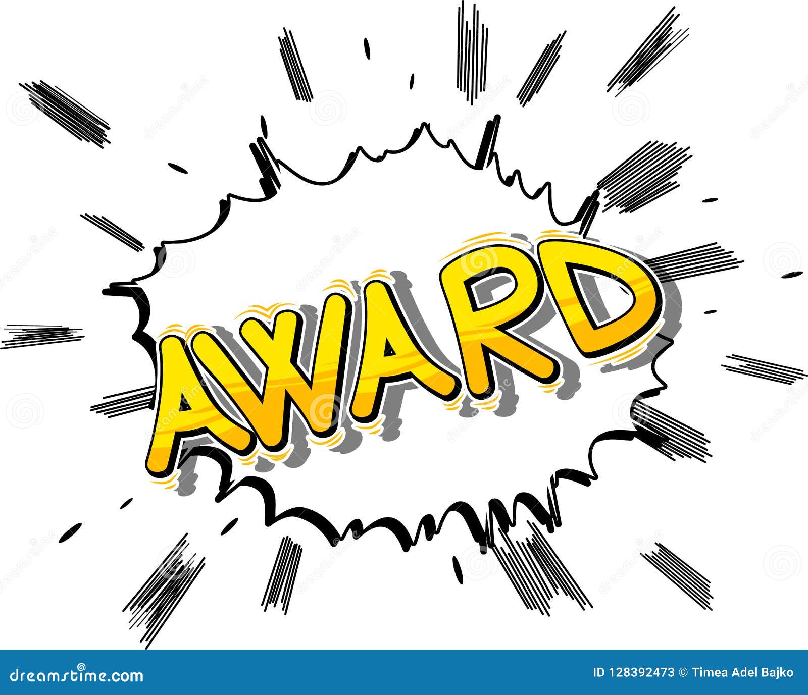 Award - Vector Illustrated Comic Book Style Phrase. Stock Illustration ...