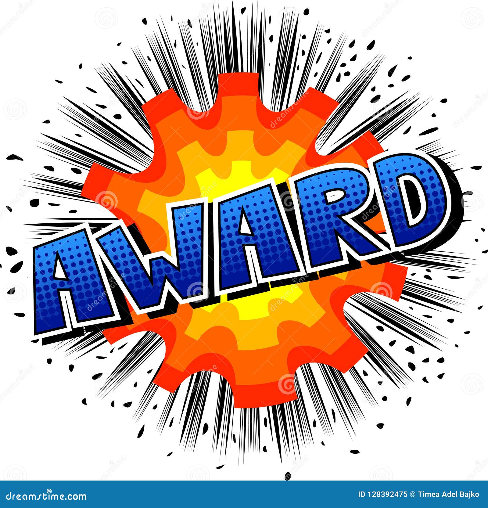 Award - Vector Illustrated Comic Book Style Phrase. Stock Illustration ...