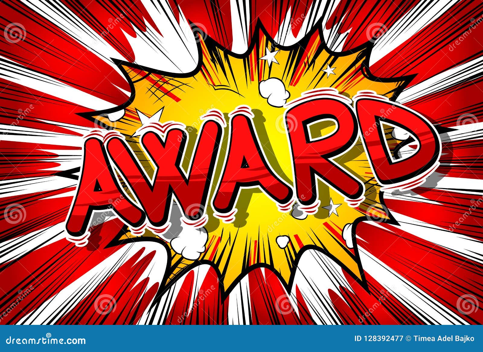 Award - Vector Illustrated Comic Book Style Phrase. Stock Illustration ...