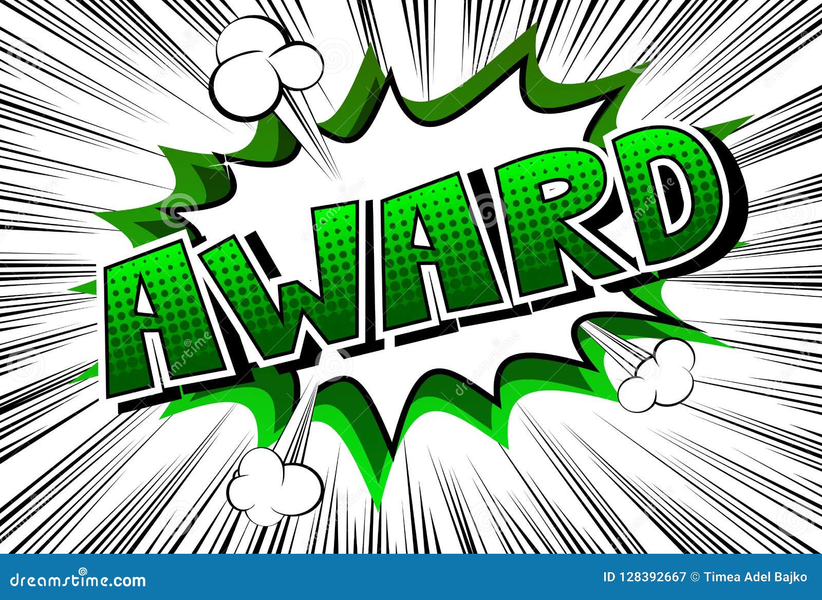 Award - Vector Illustrated Comic Book Style Phrase. Stock Illustration ...
