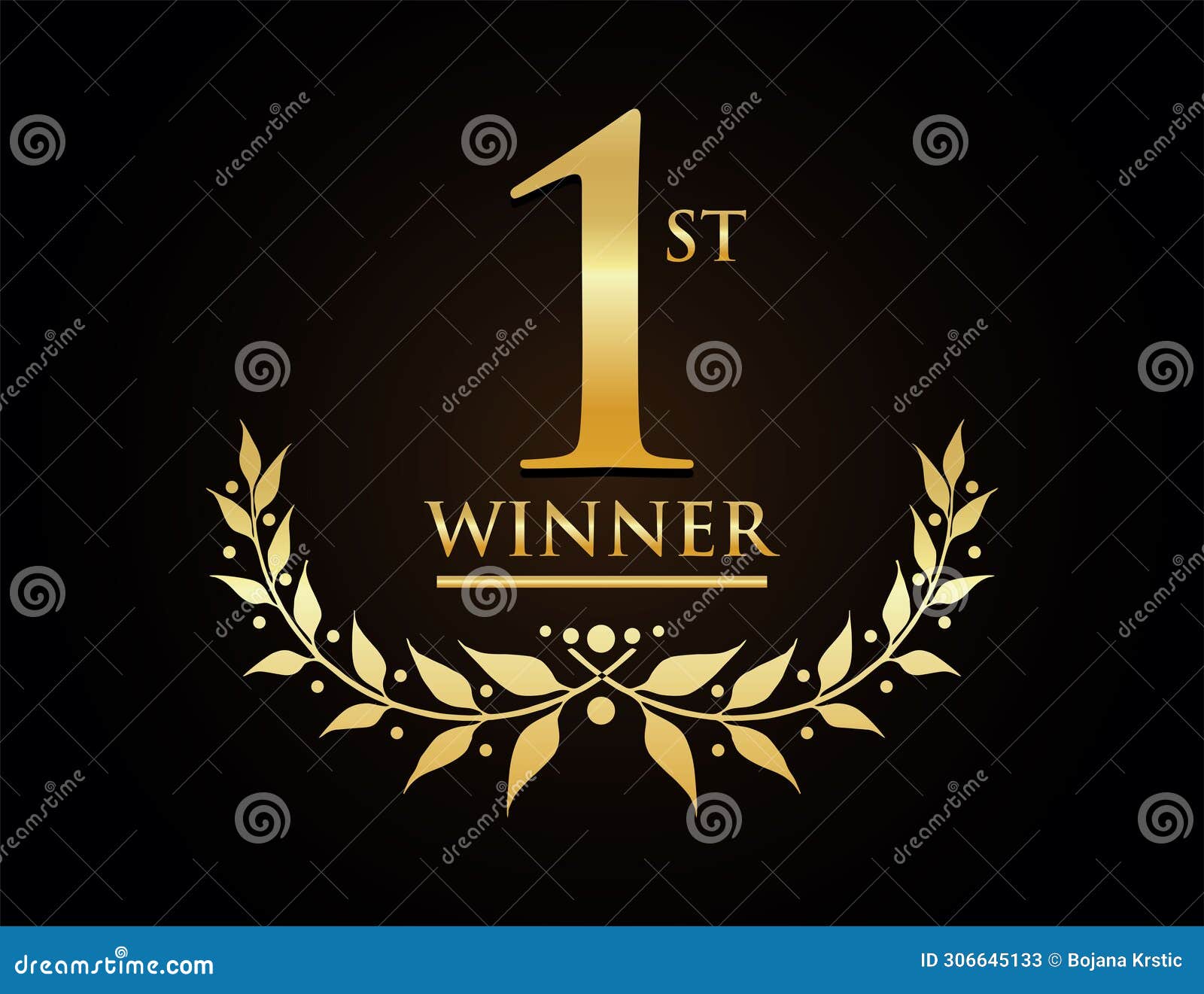 Award Winner Badge Isolated Vector Illustration Stock Vector ...