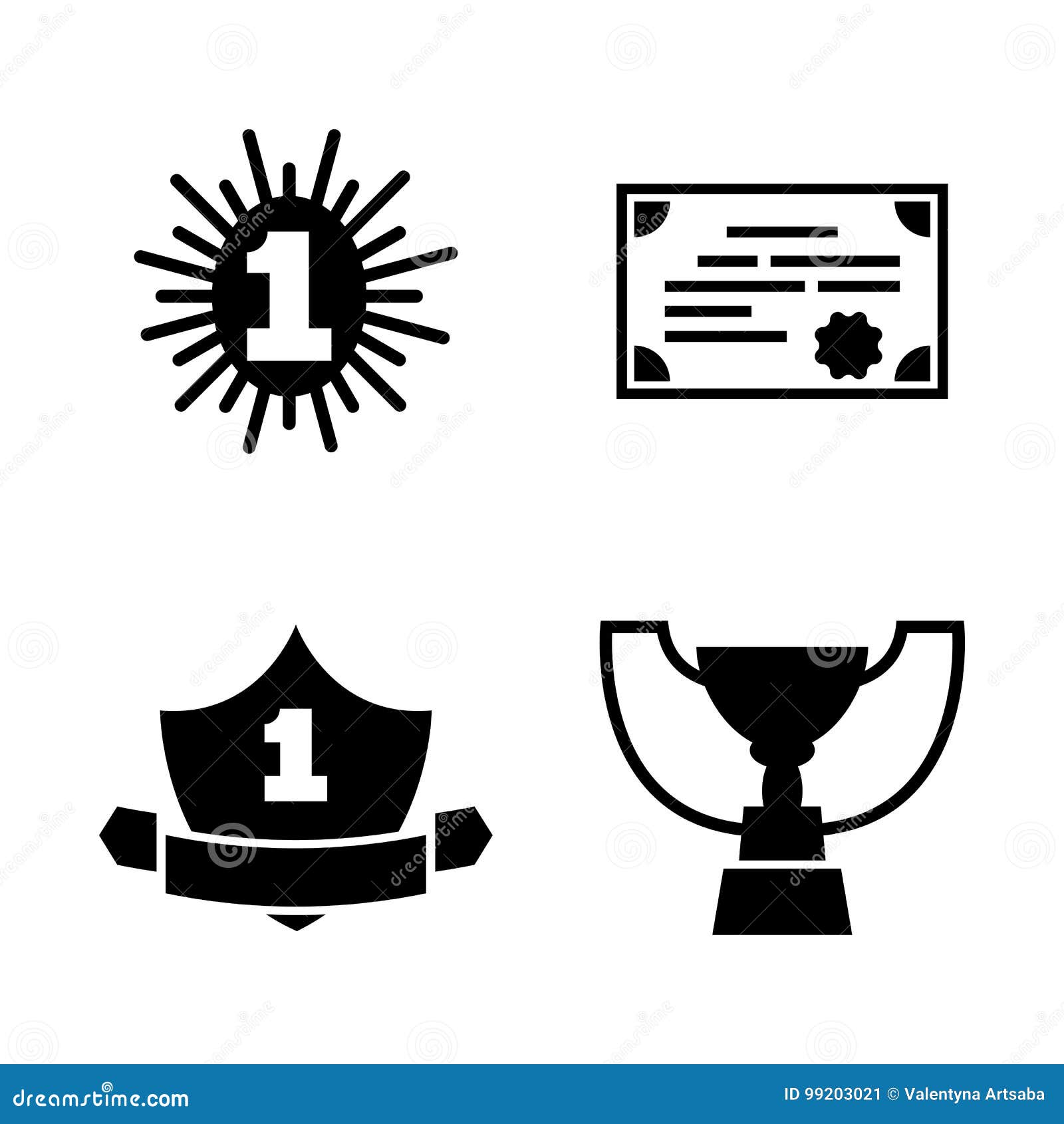 Award Winner. Simple Related Vector Icons Stock Vector - Illustration ...