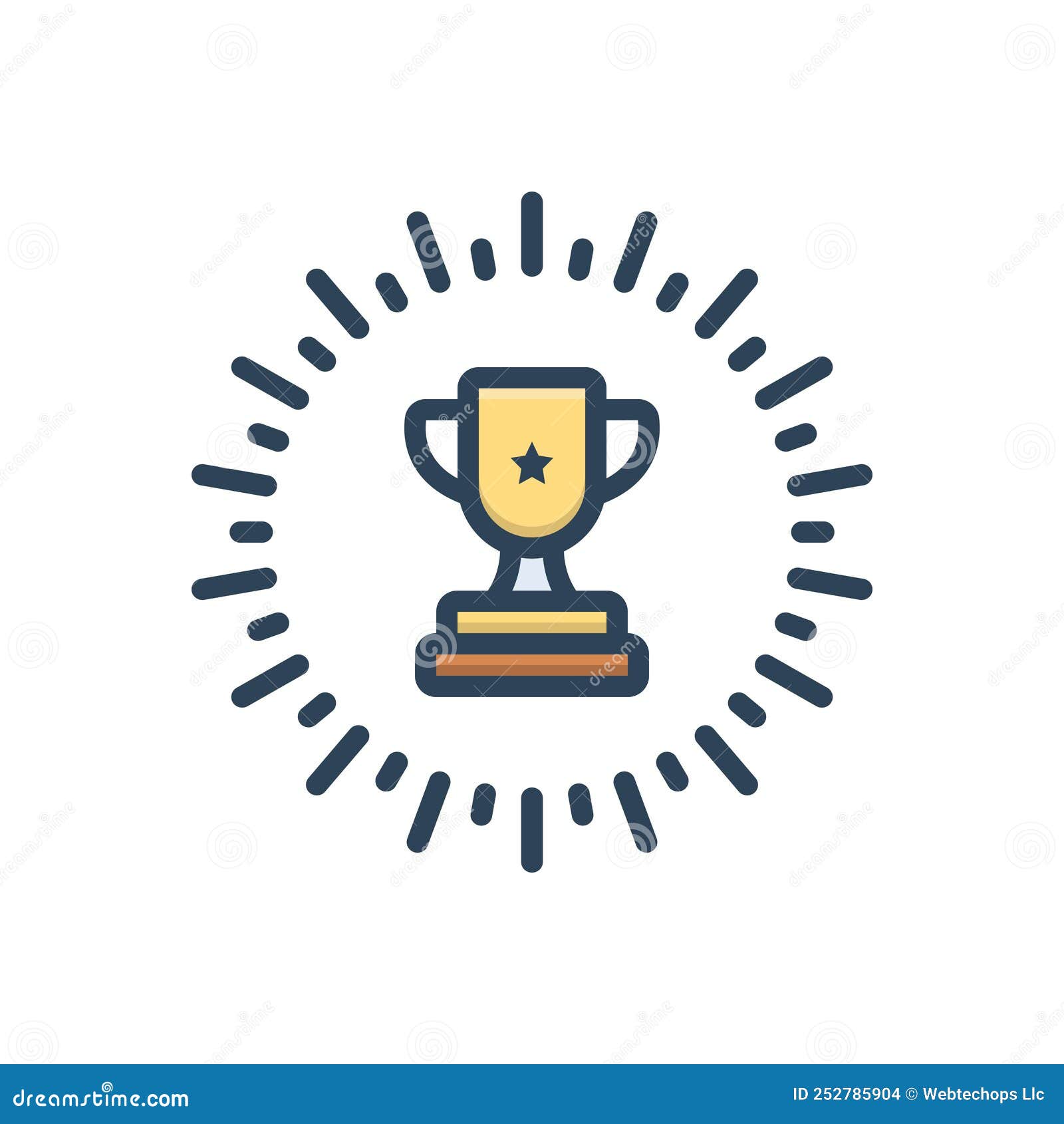 Color Illustration Icon for Awarded, Bestow and Confer Stock Vector ...