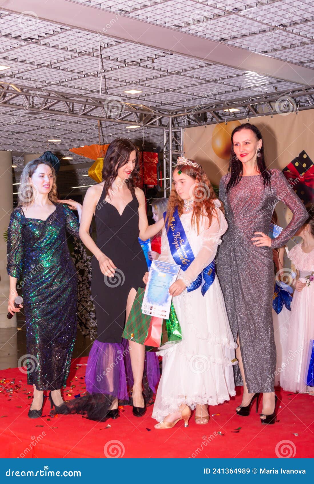 Awarding Children of Models at a Beauty Contest. Editorial Stock Image ...