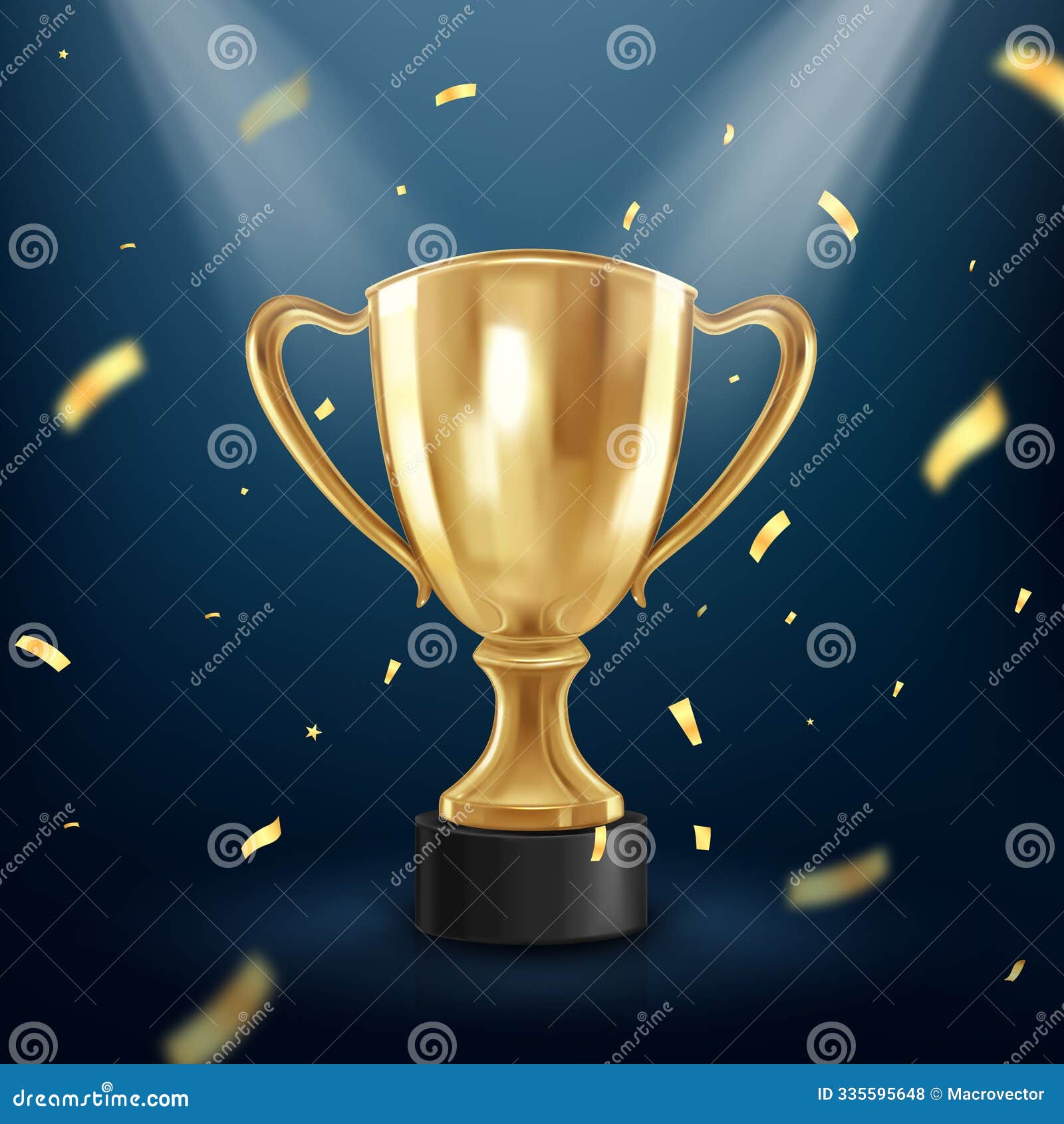 Awards Composition in Realistic Style Stock Illustration - Illustration ...