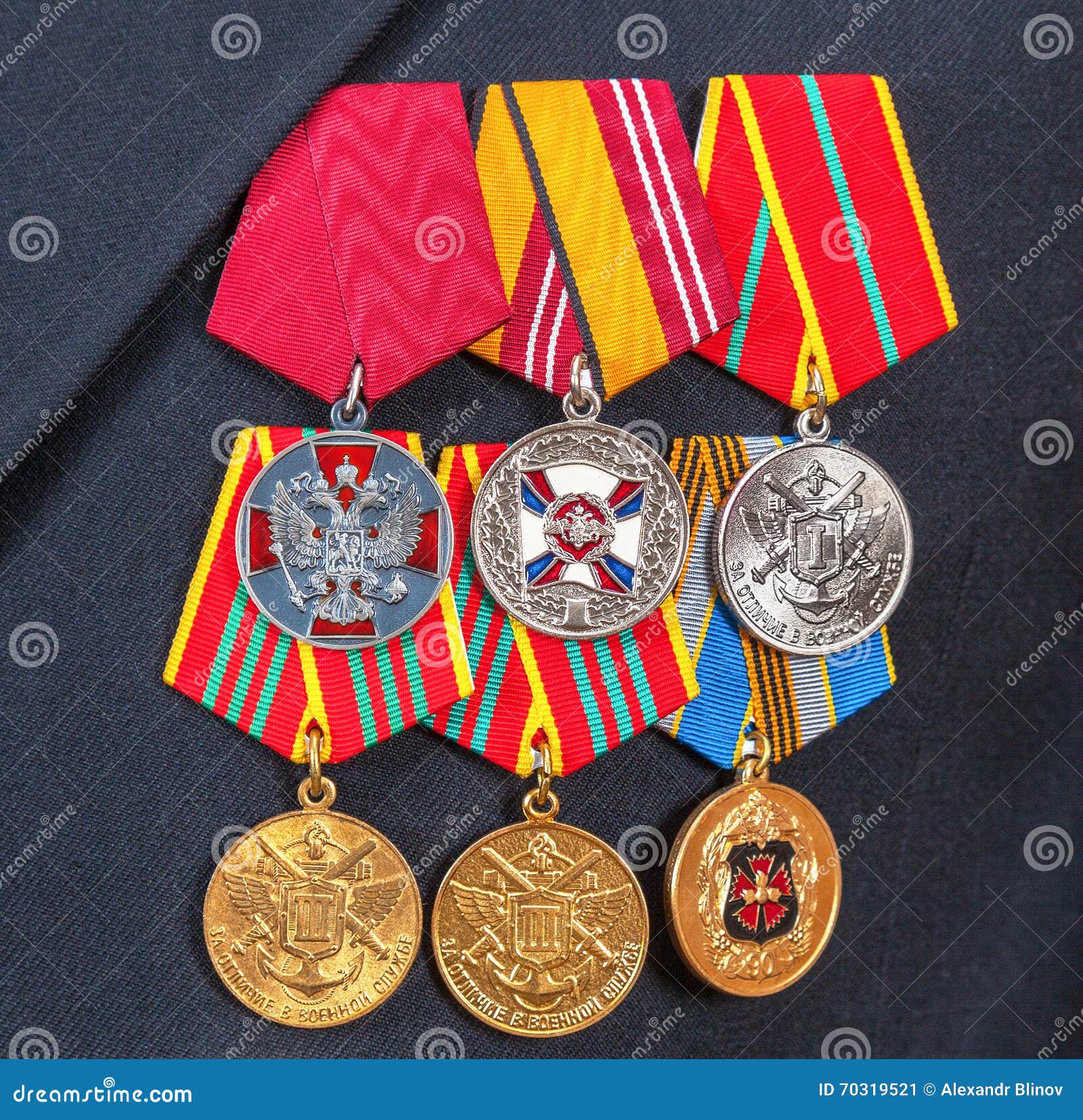 Awards and Different Medals on the Russian Navy Uniform Stock Image ...