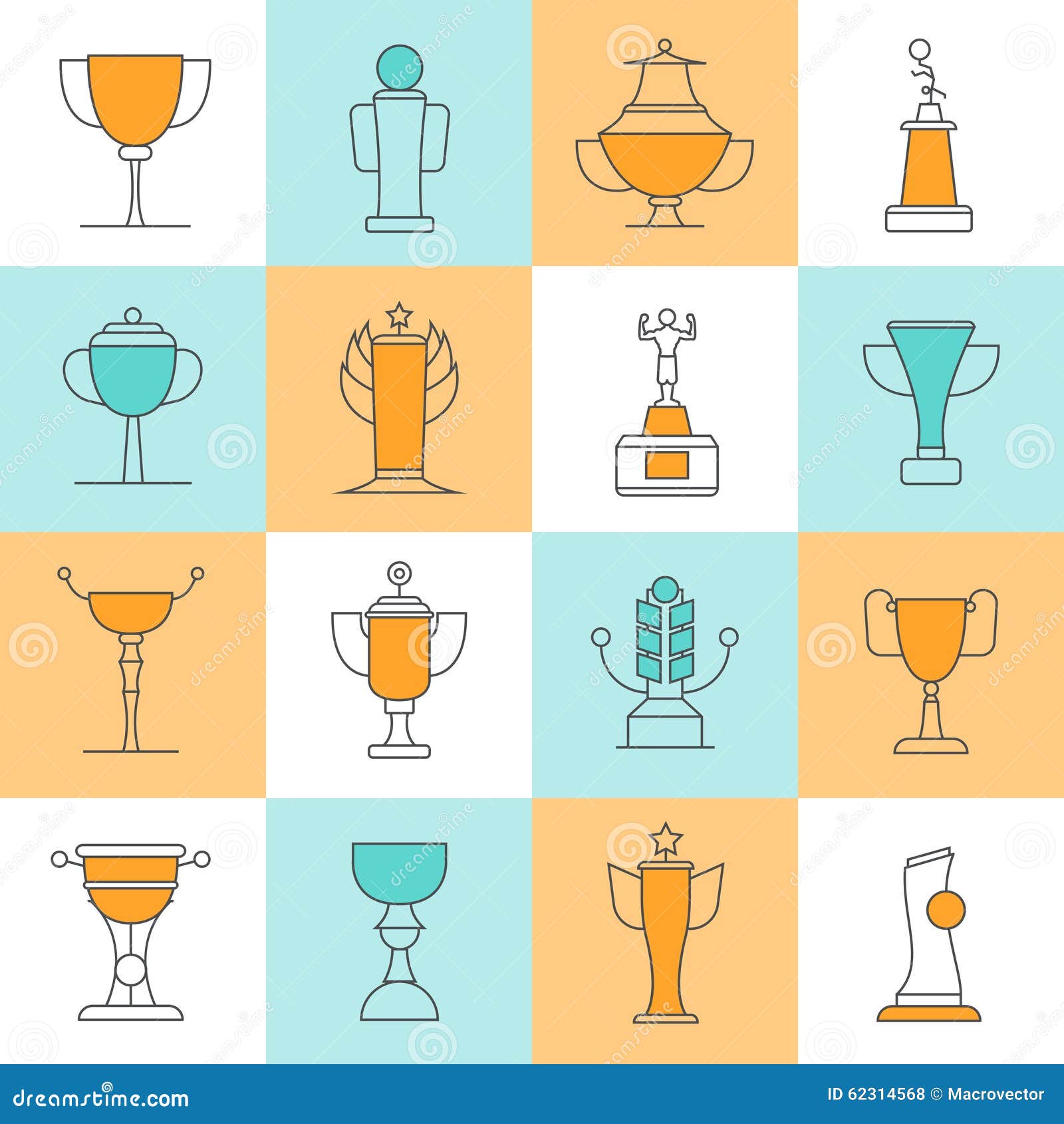 Awards Line Icons Collection. Counting, Summing, Tabulating ...