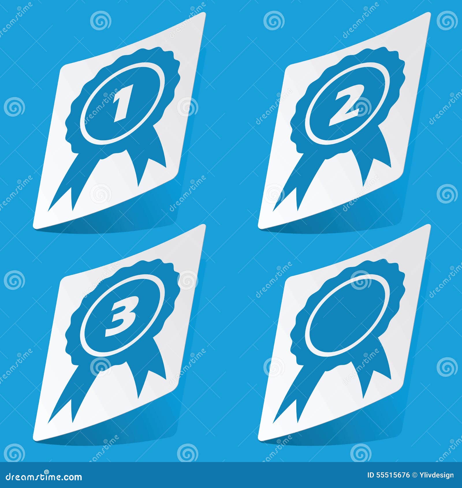 Awards sticker set stock vector. Illustration of blank - 55515676