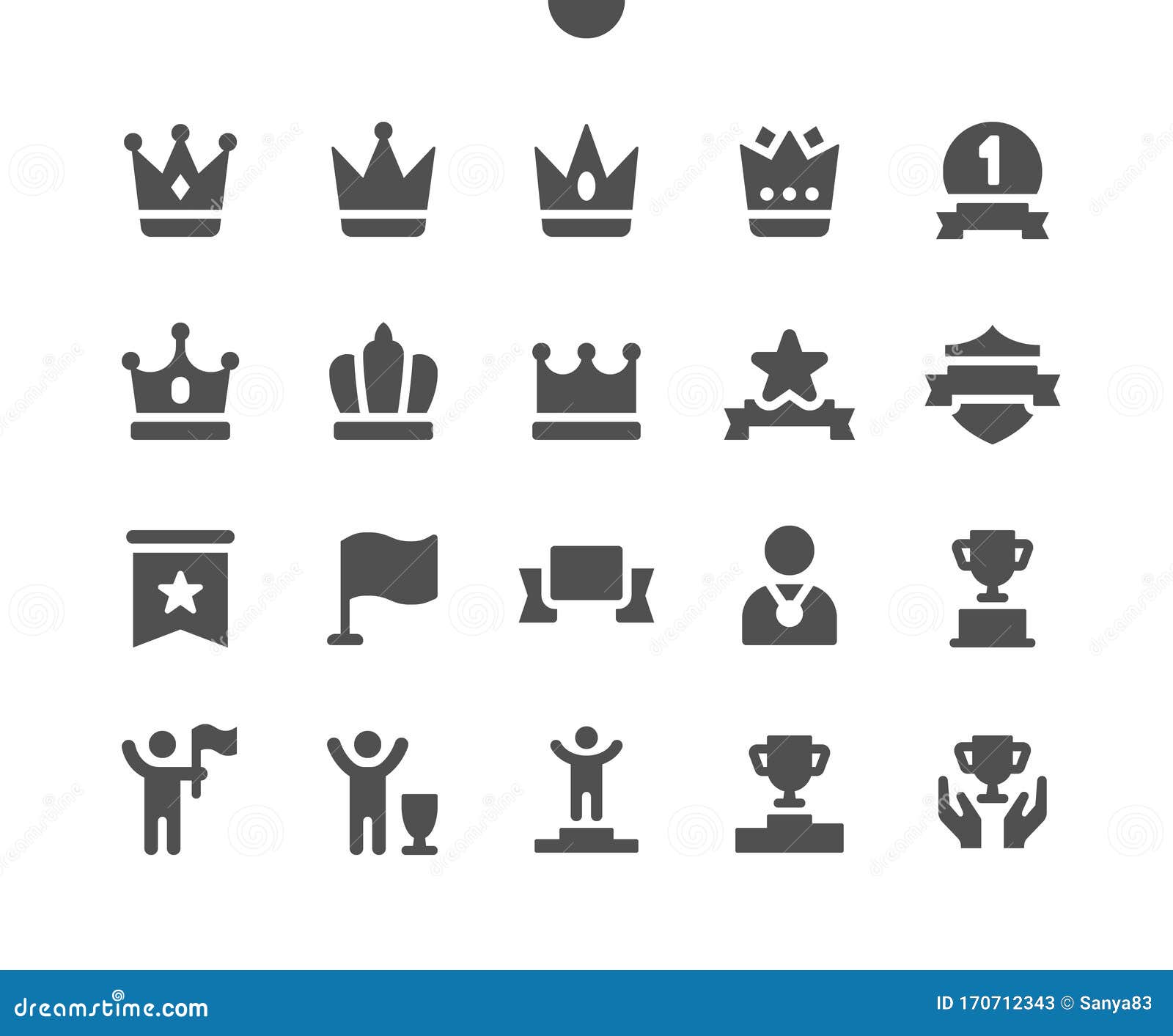 Awards V4 UI Pixel Perfect Well-crafted Vector Stock Vector ...