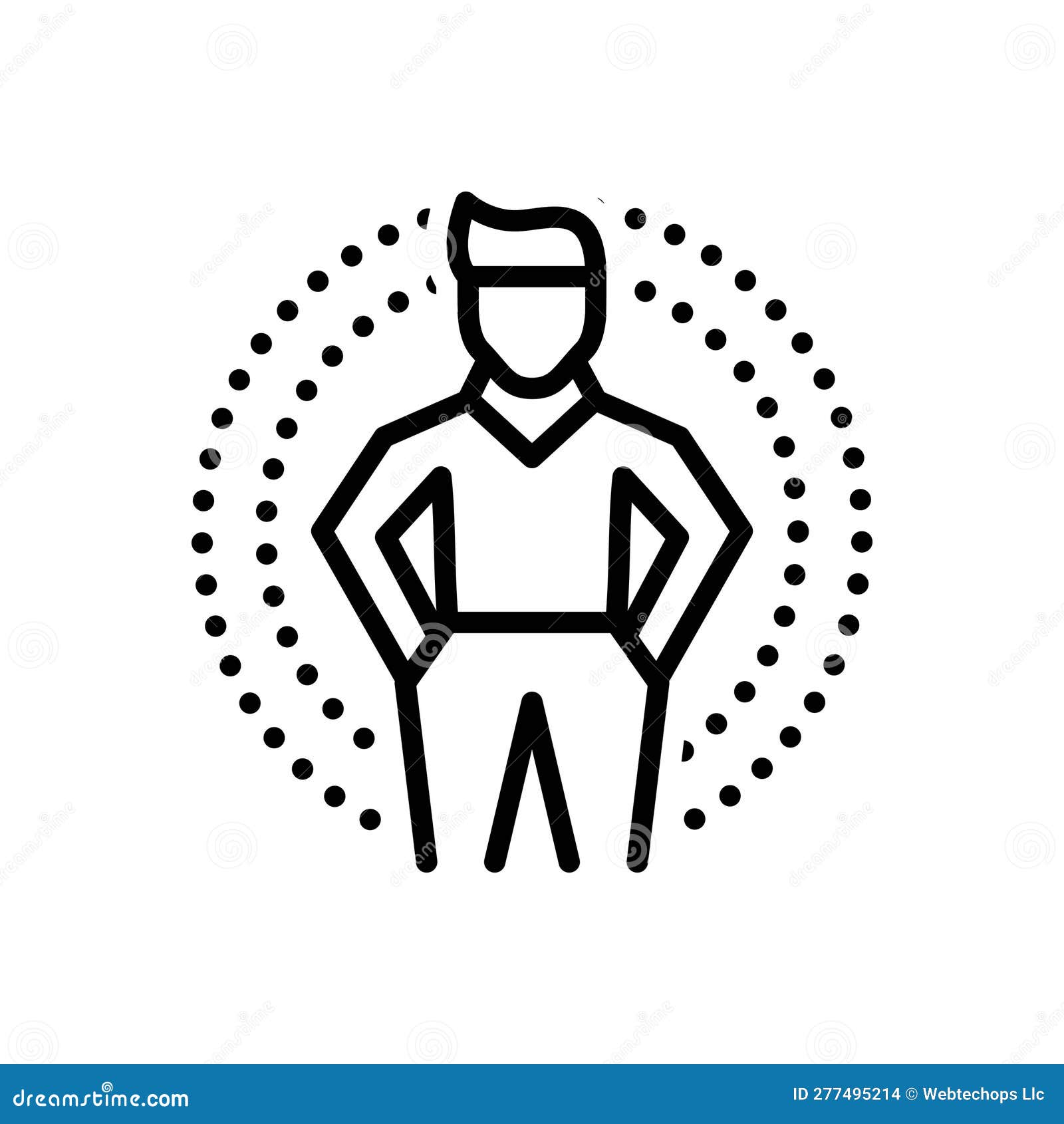 Black Line Icon for Aware, Appreciative and Person Stock Vector ...