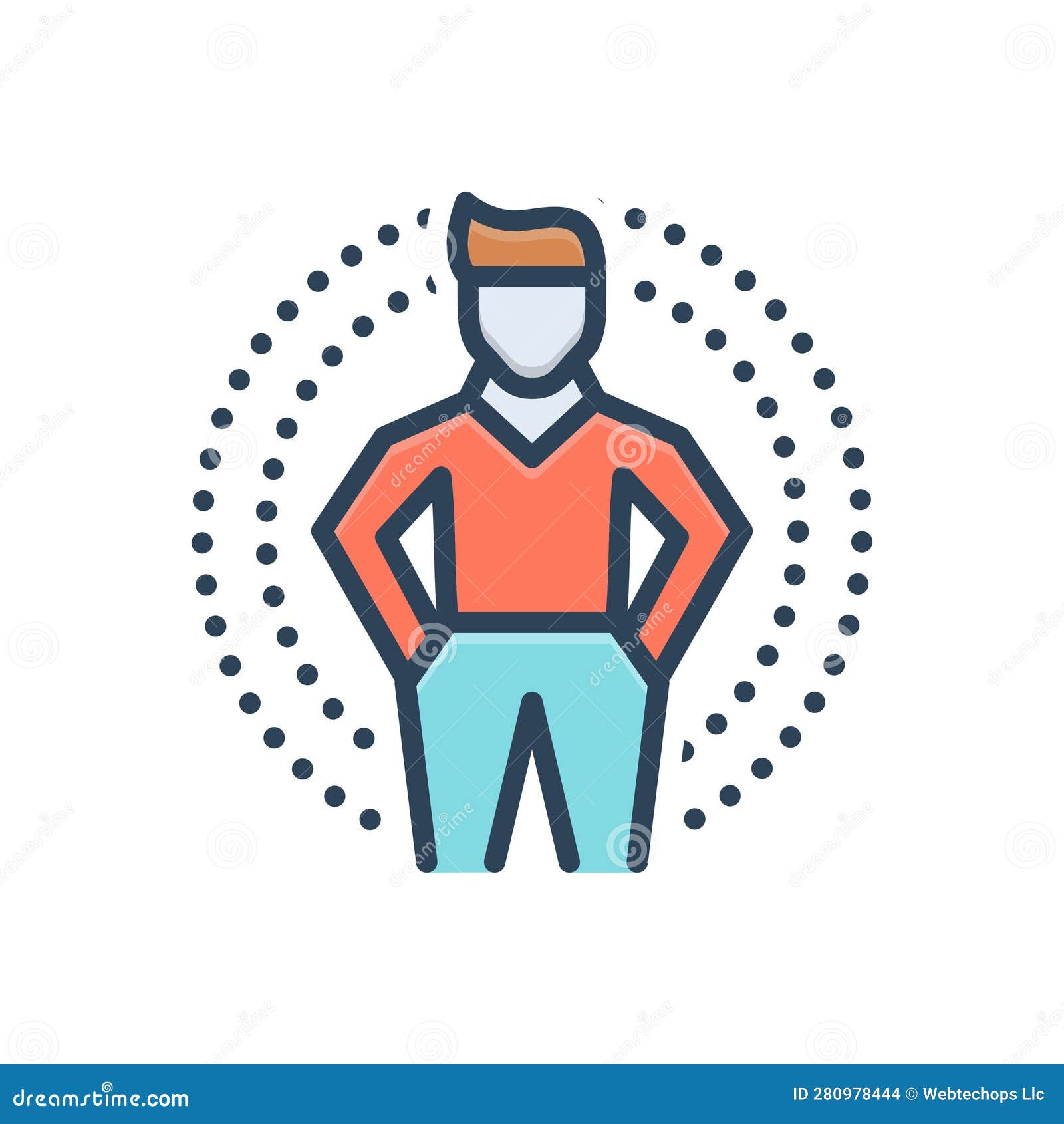 Color Illustration Icon for Aware, Appreciative and Person Stock ...