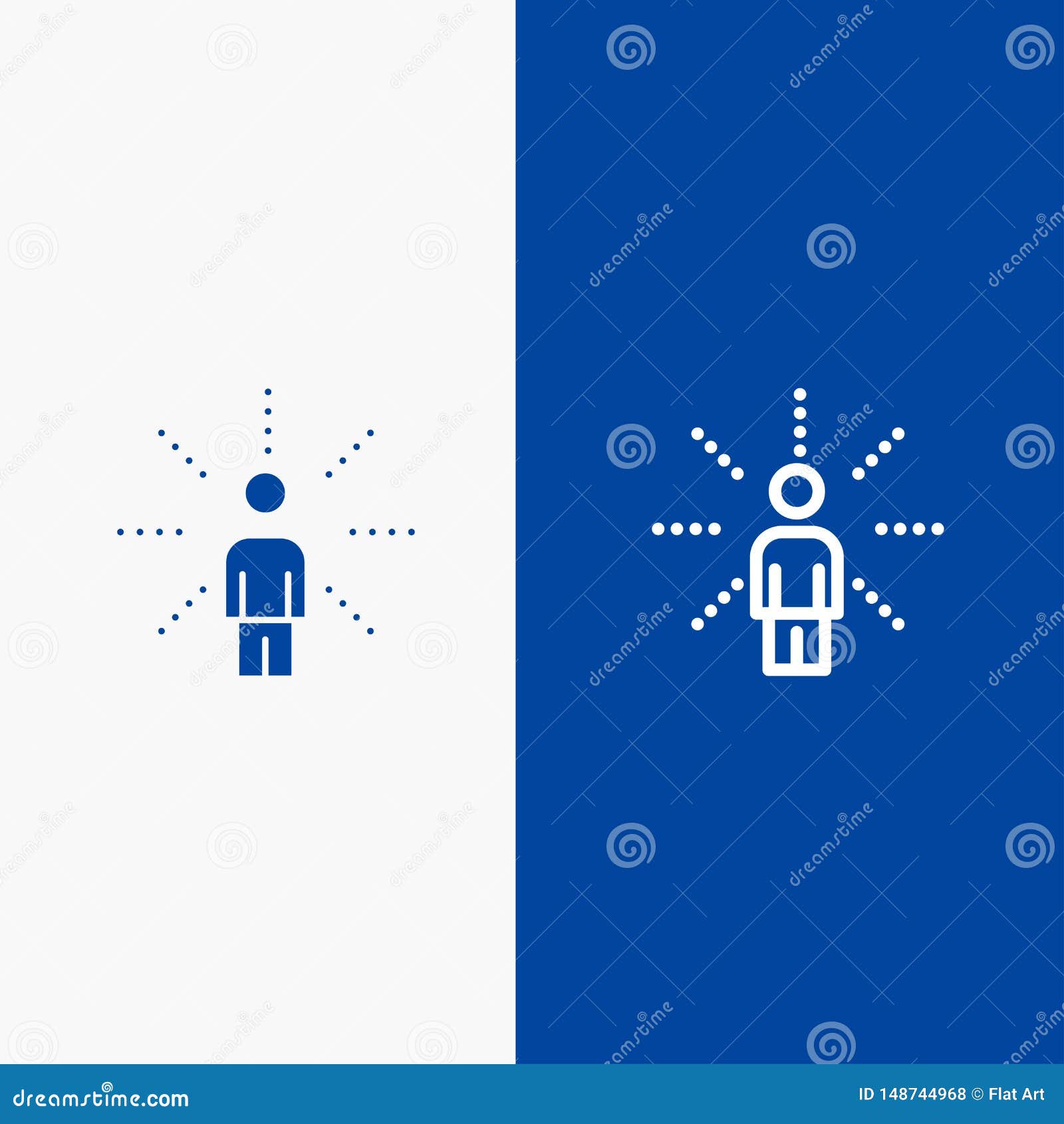 Awareness, Feel, Human, Perception, Sense Line and Glyph Solid Icon ...