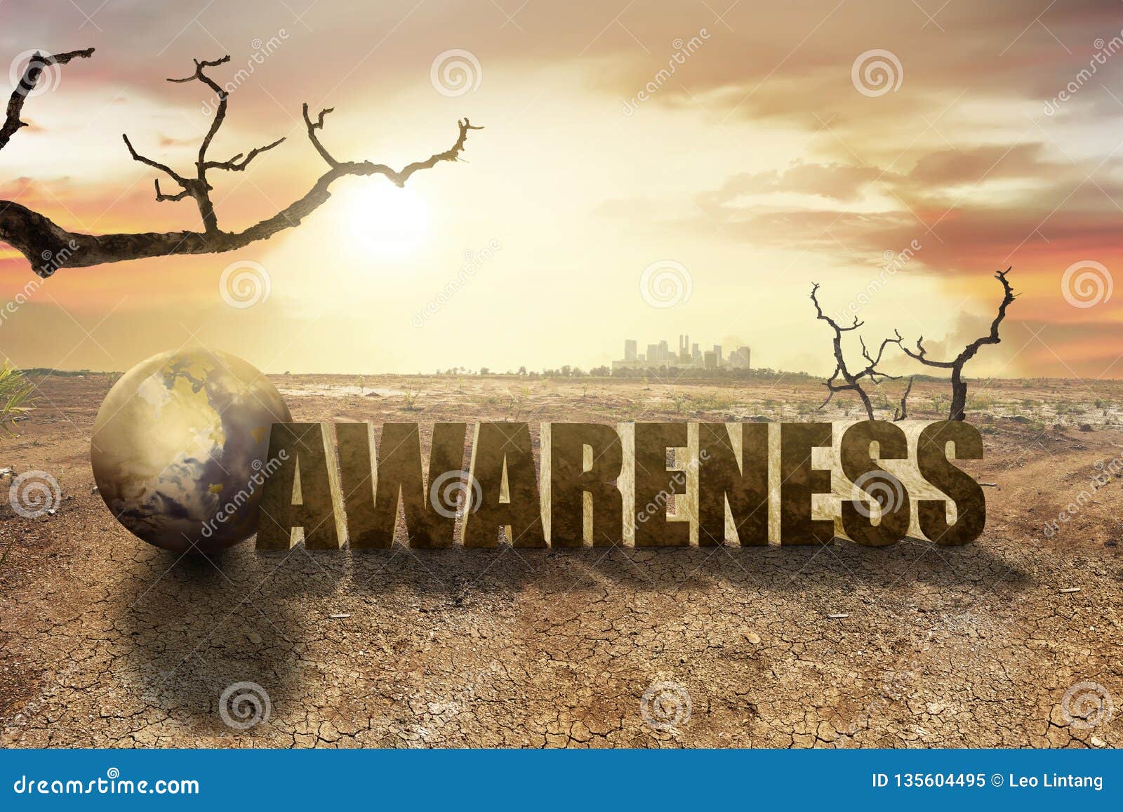 Awareness of Global Warming Effect for Environment on the Earth Stock ...