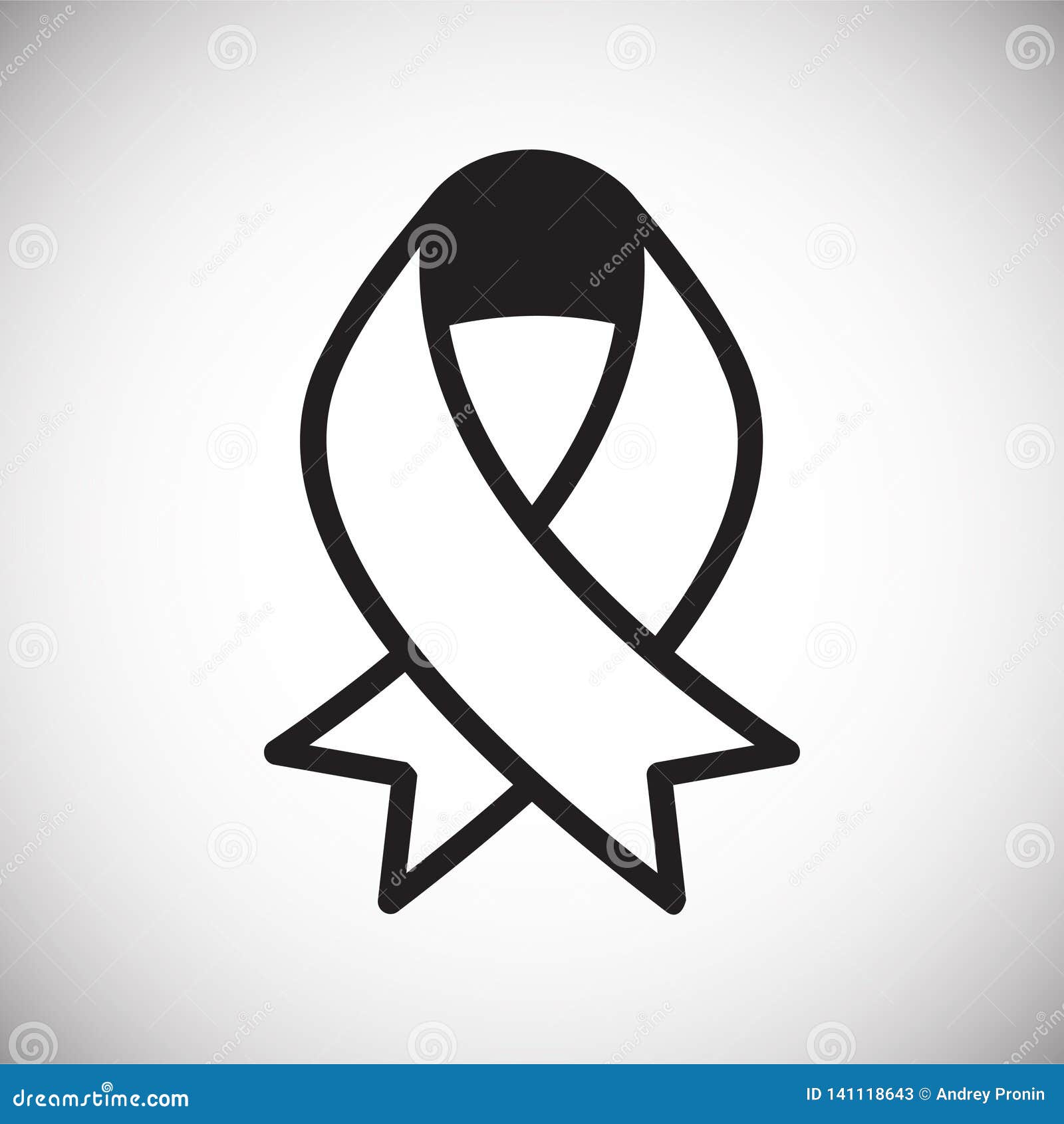 Awareness Icon on Background for Graphic and Web Design. Simple Vector ...